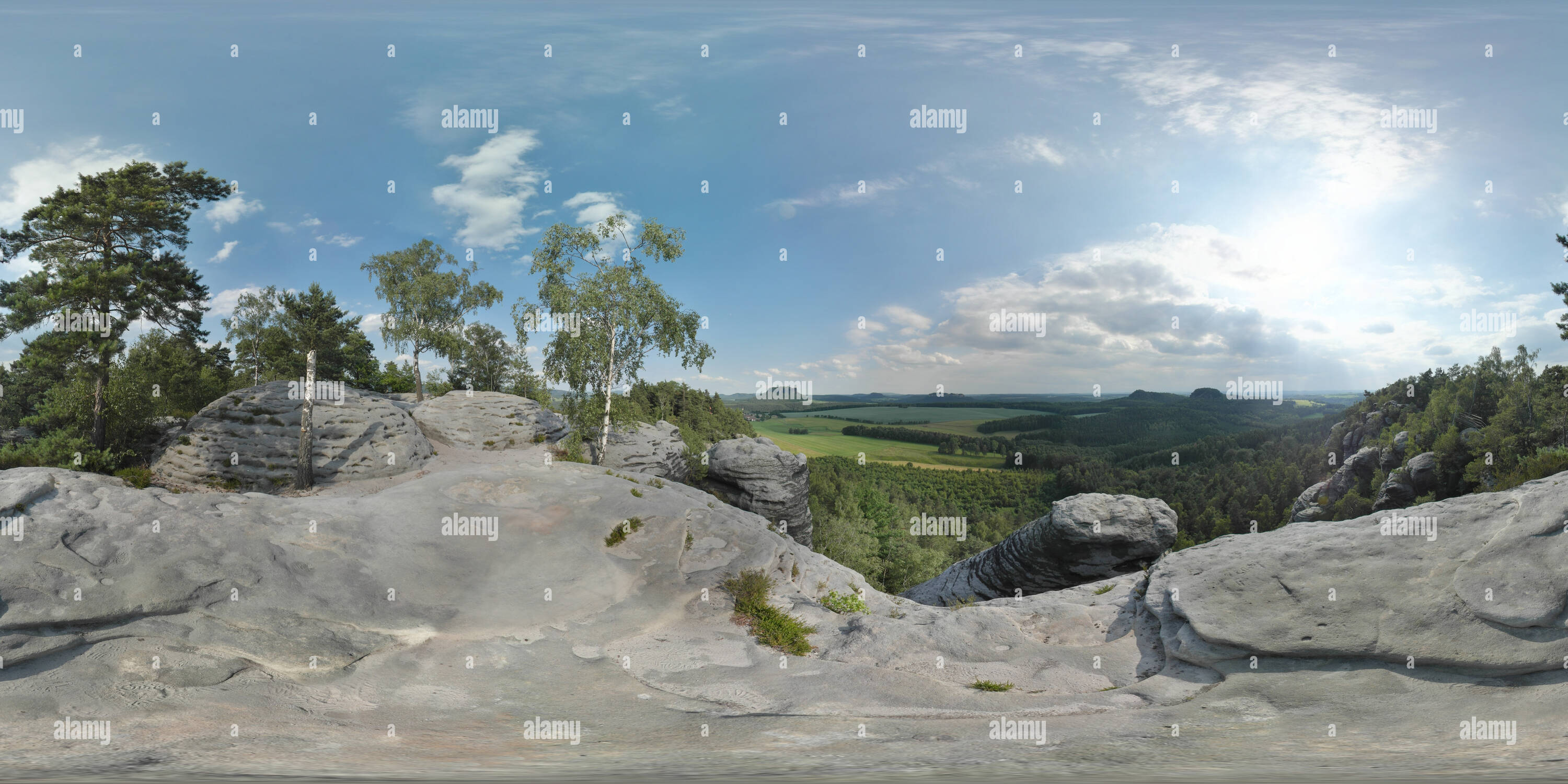 360° view of Rauenstein, Saxon Switzerland - Alamy