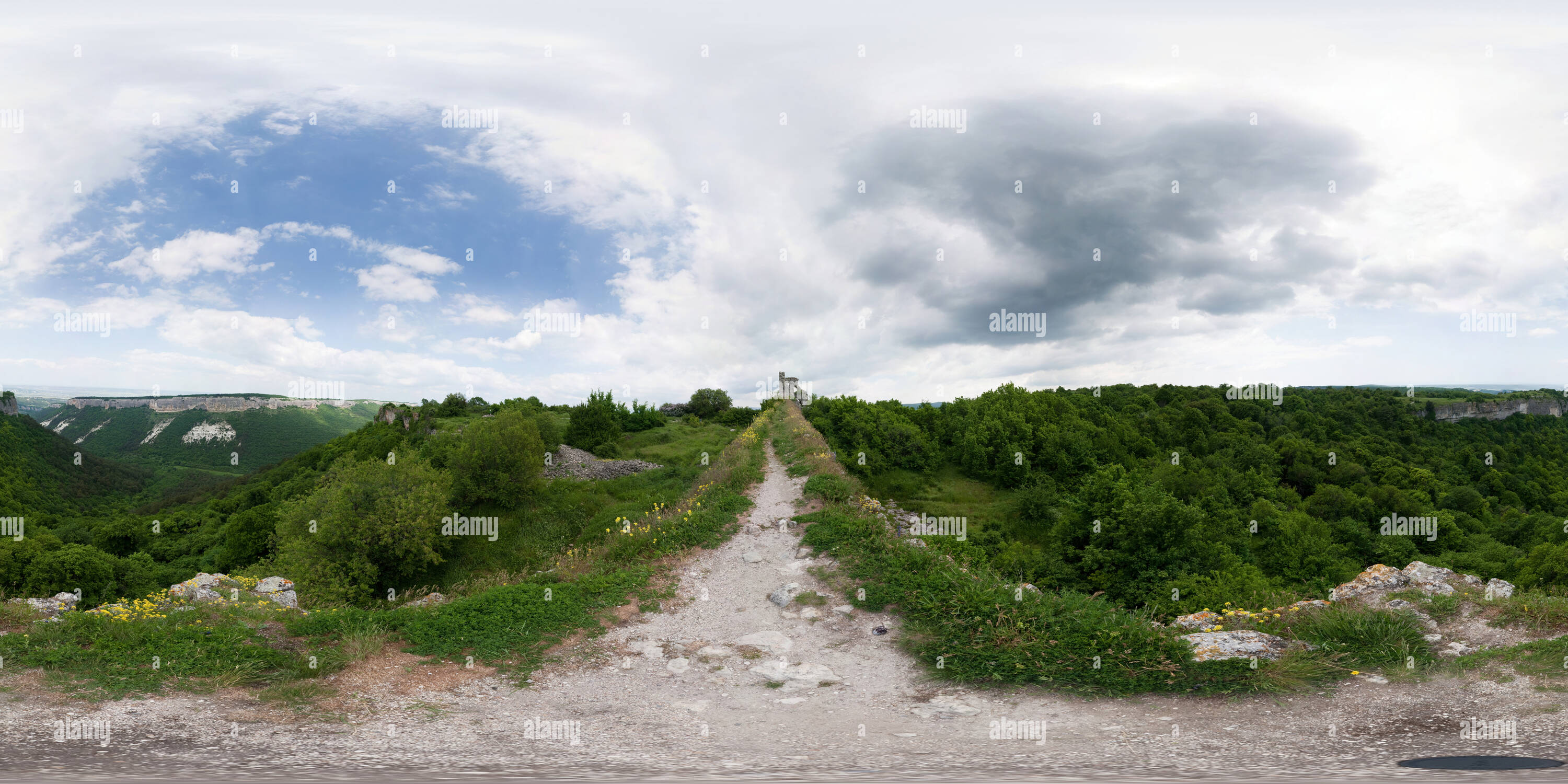 360° view of mangup. the wall - Alamy