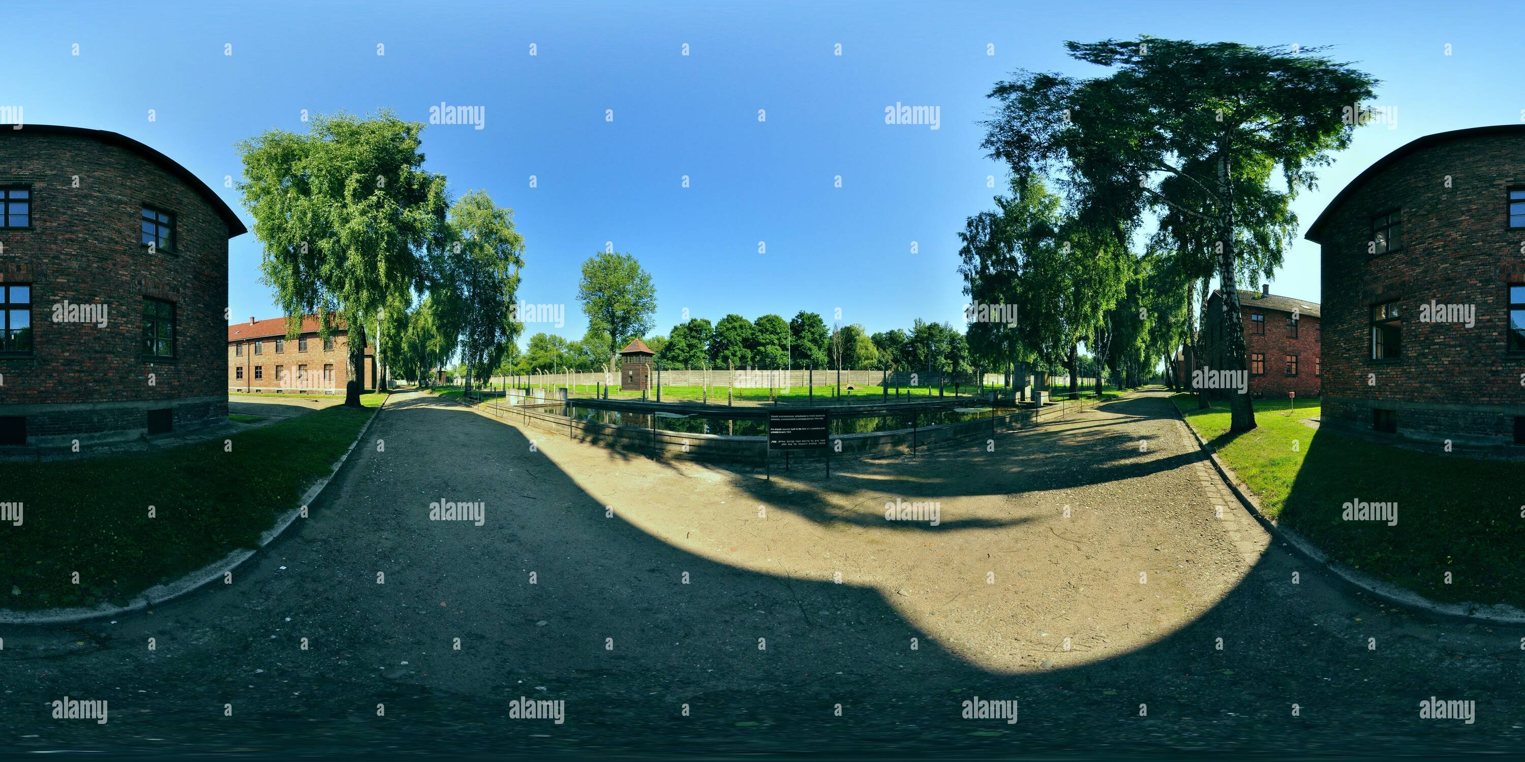 360° view of KZ-Auschwitz - Swimmingpool - Alamy