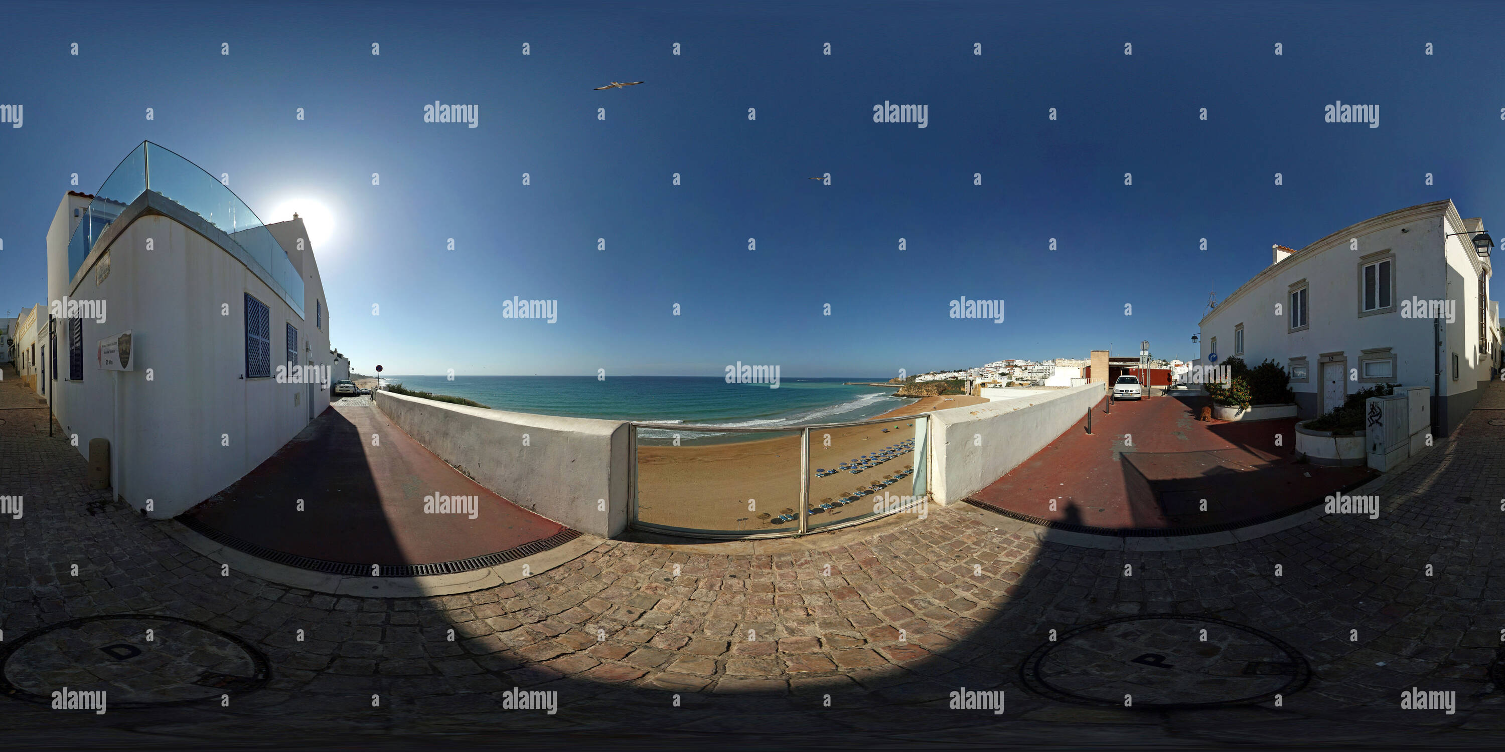 360° view of Albufeira Coastline 1 - Alamy