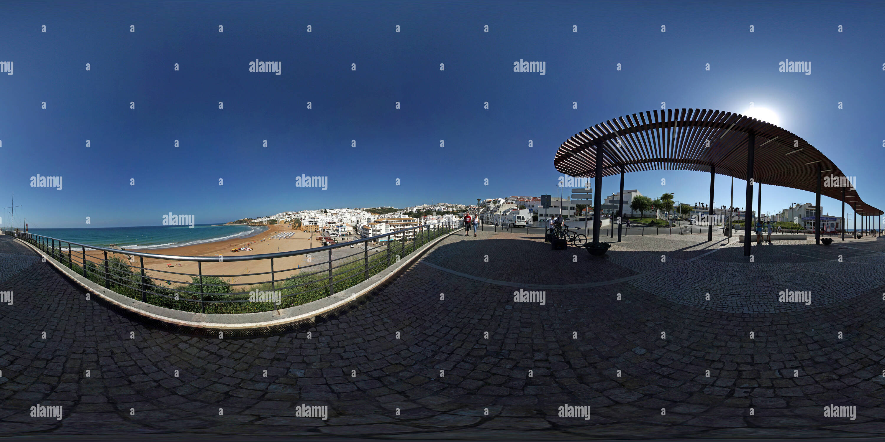 360° view of Albufeira Coastline 2 - Alamy