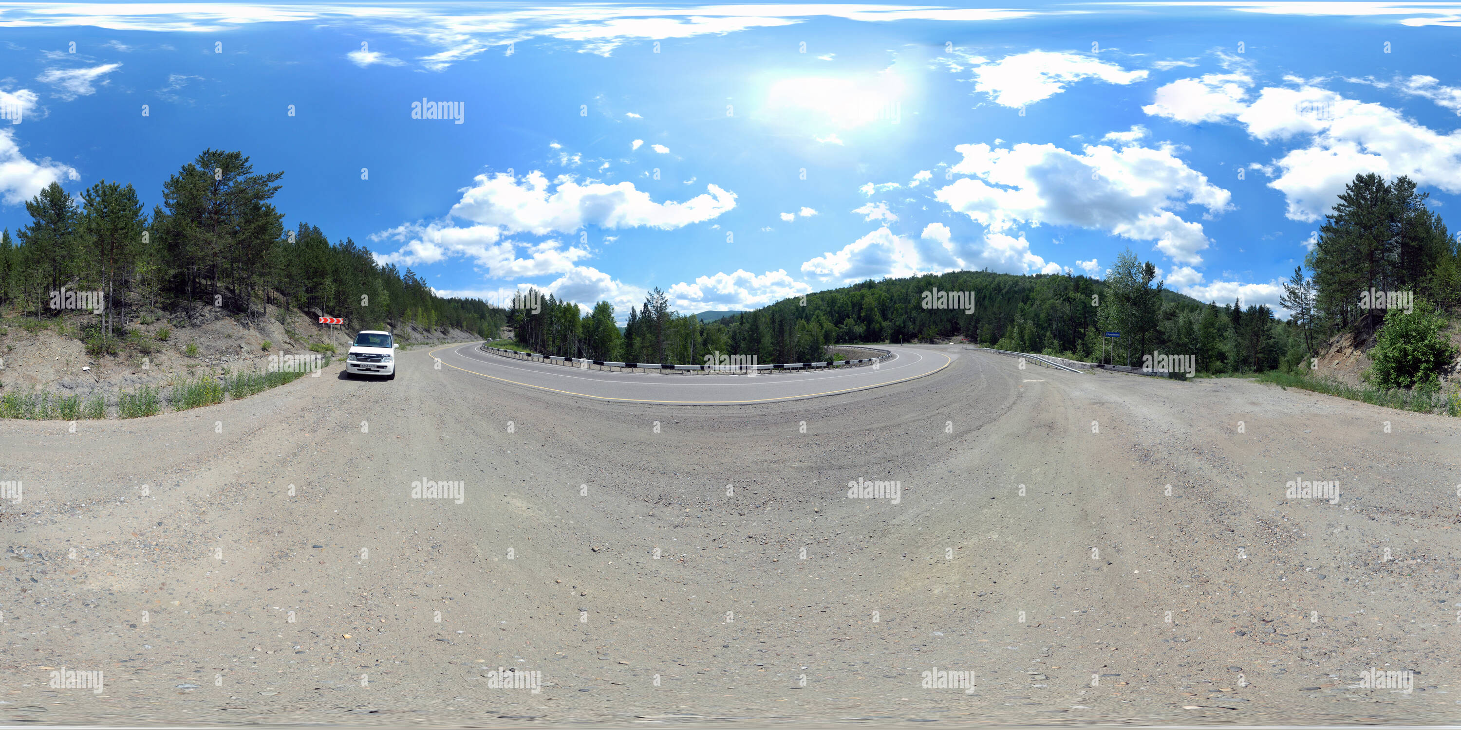 360° view of Mountain pass Mandryk - Alamy
