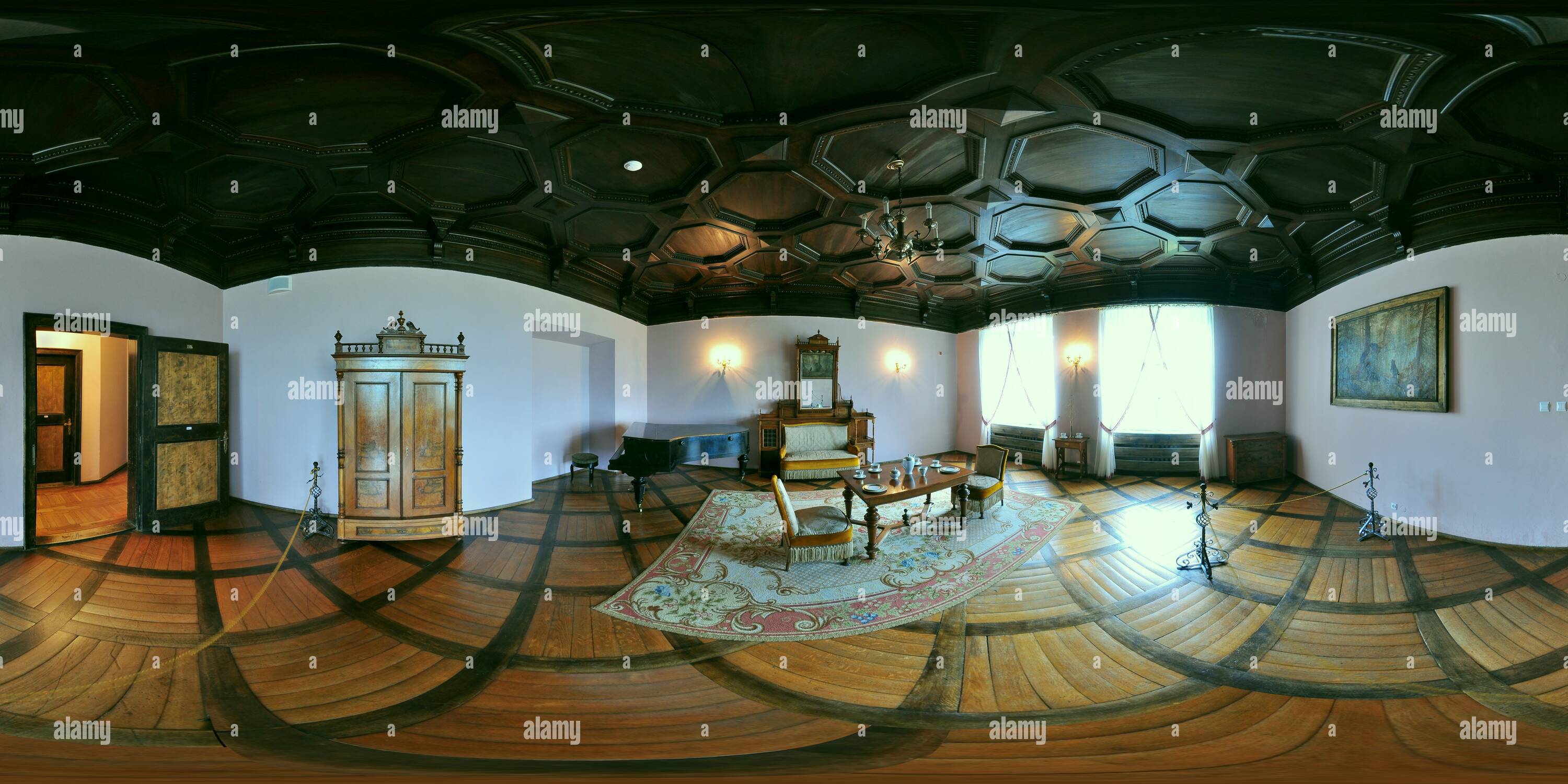 360° view of Castle Fürstenstein - Interior - Alamy