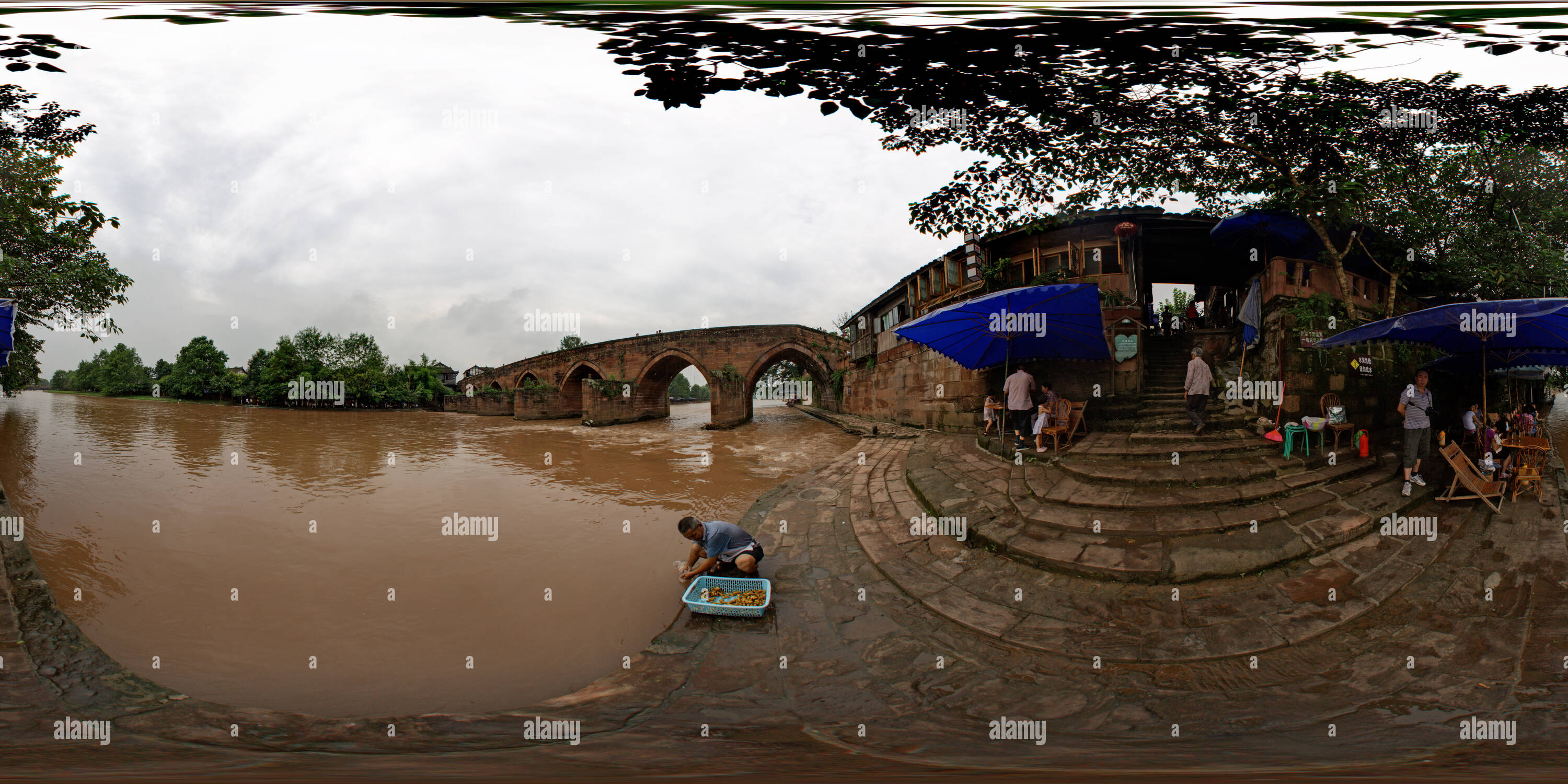 360° view of 2011-07-29 Chengdu Pingle Town - Volume - 4a - Alamy