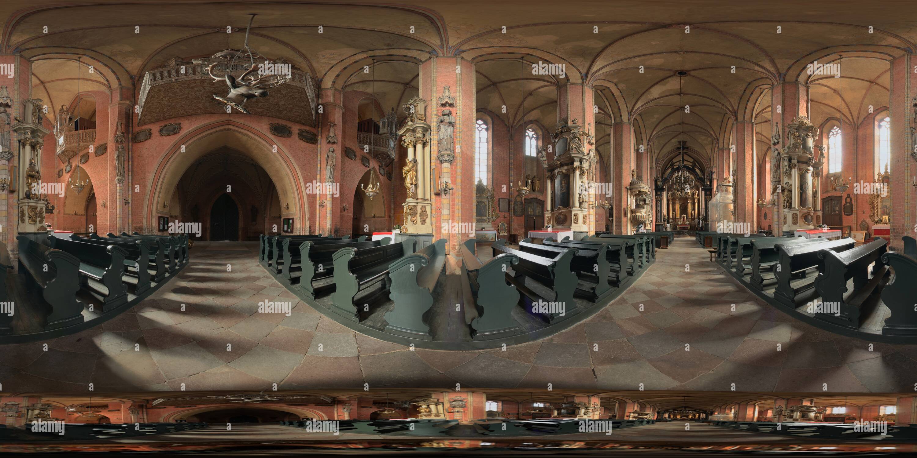 360° view of Chelmno - the Holy Mary Parish Church - Alamy