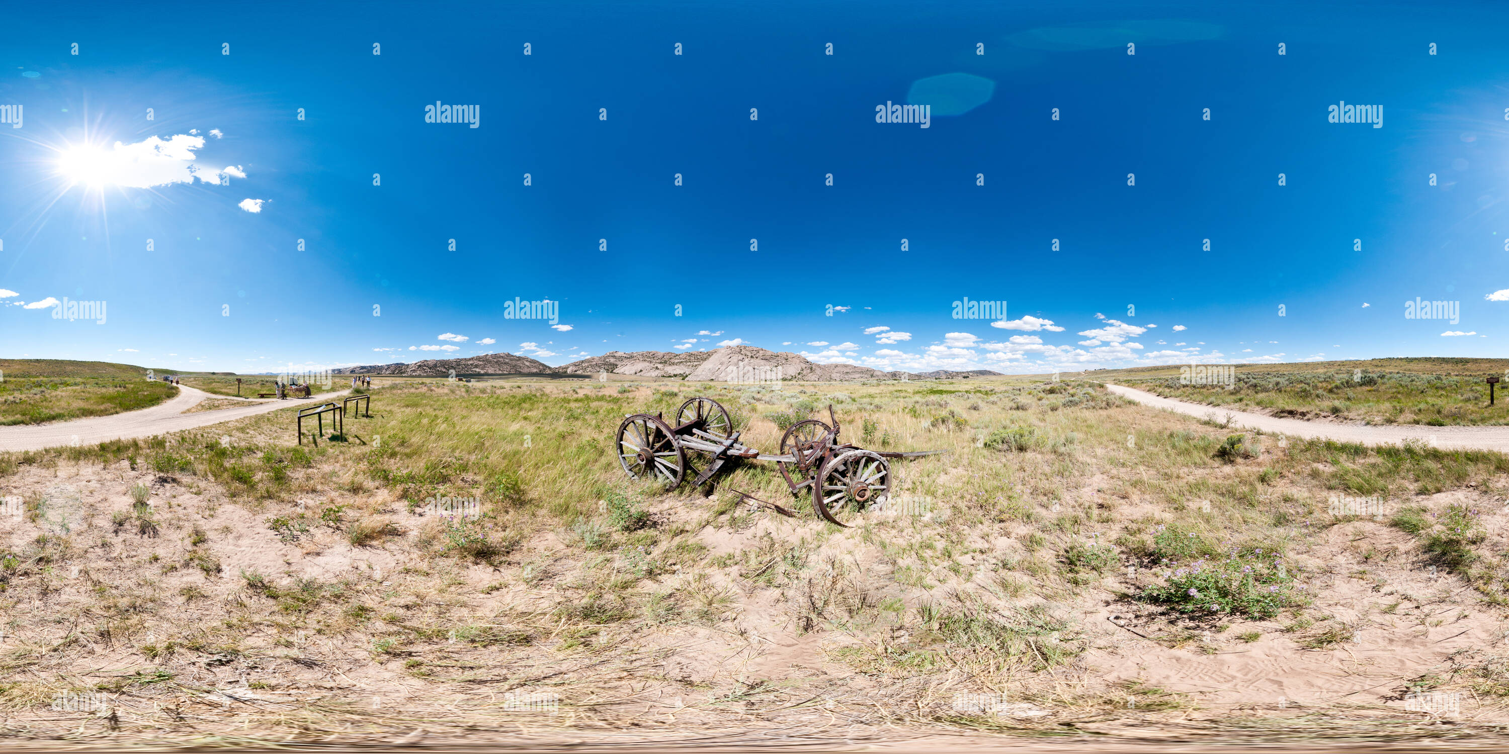 360° view of Martins Cove - Old Wagon - Alamy