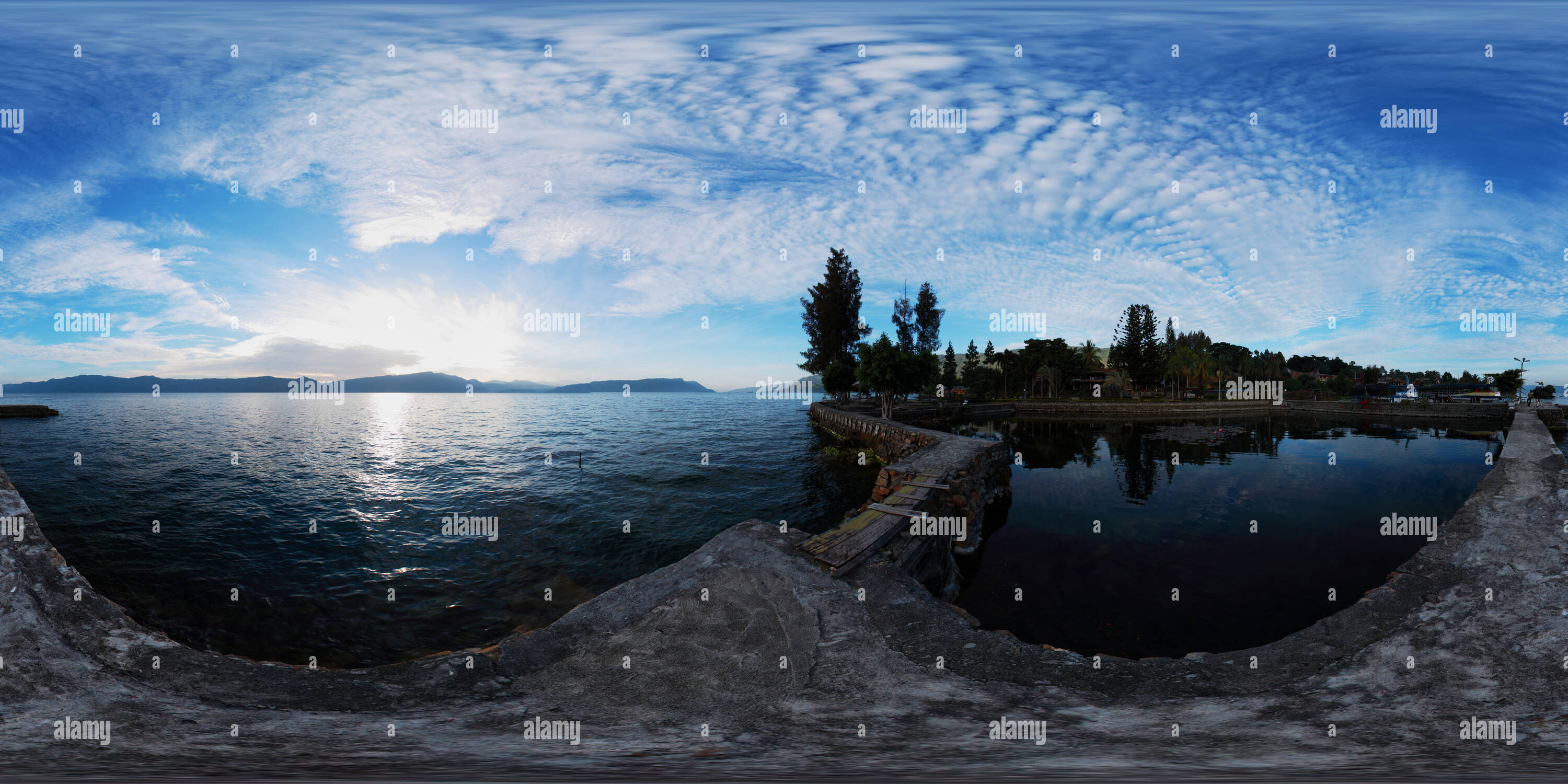360° view of Tuk Tuk Village, Samosir - Alamy
