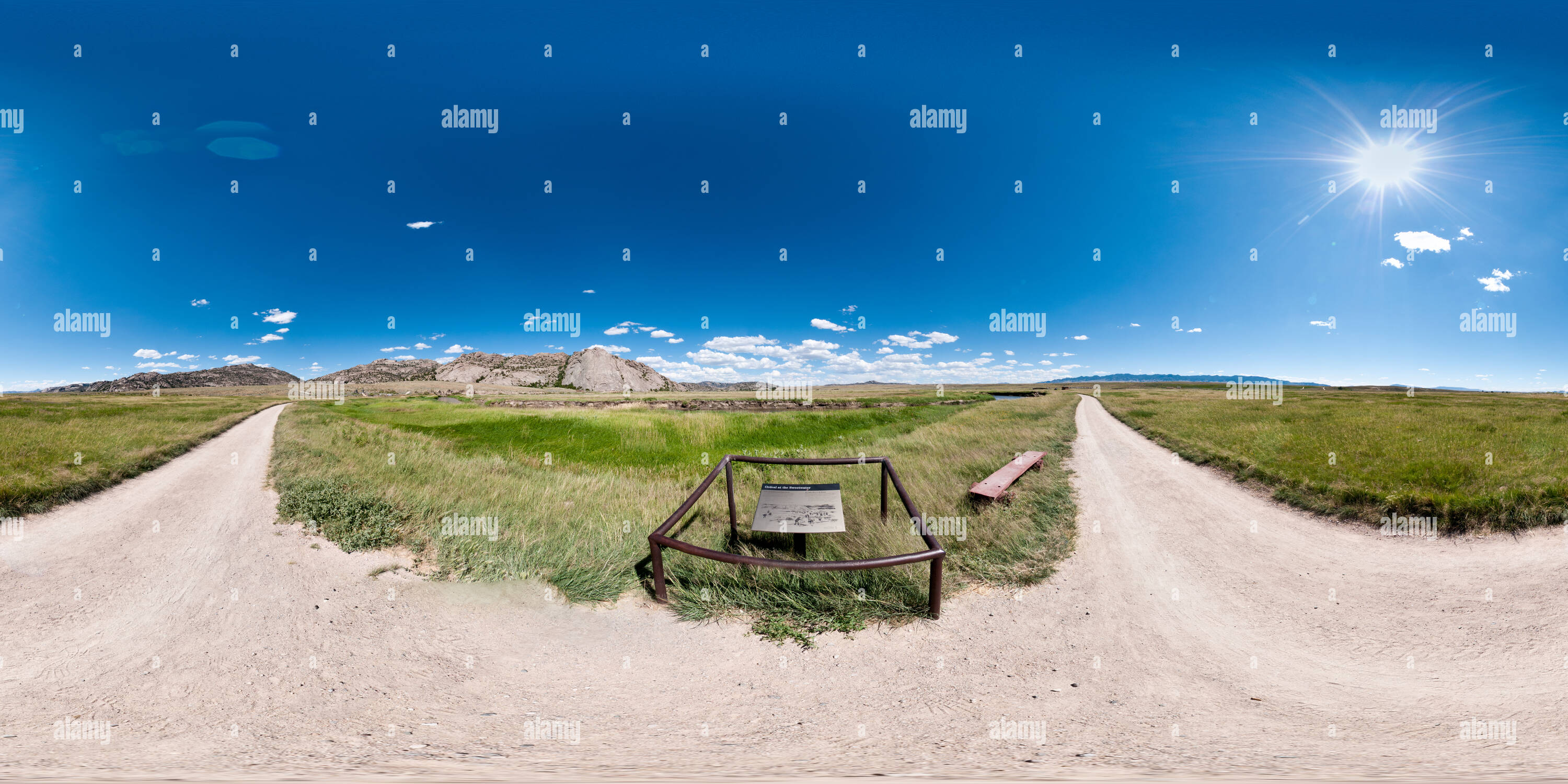 360° view of Martins Cove - Crossing the Sweetwater - Alamy