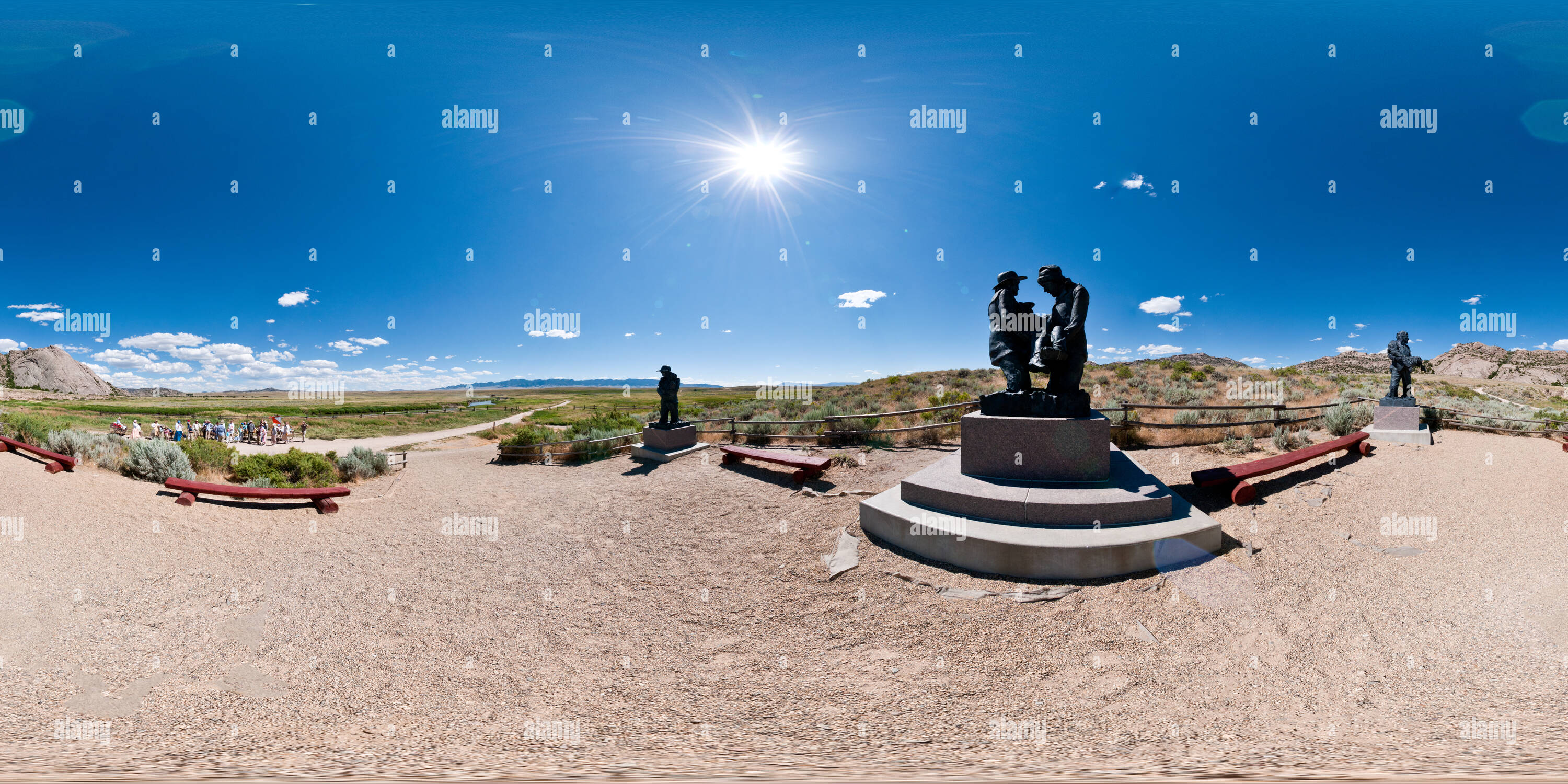 360° view of Martins Cove - Sweetwater Crossing Monument - Alamy