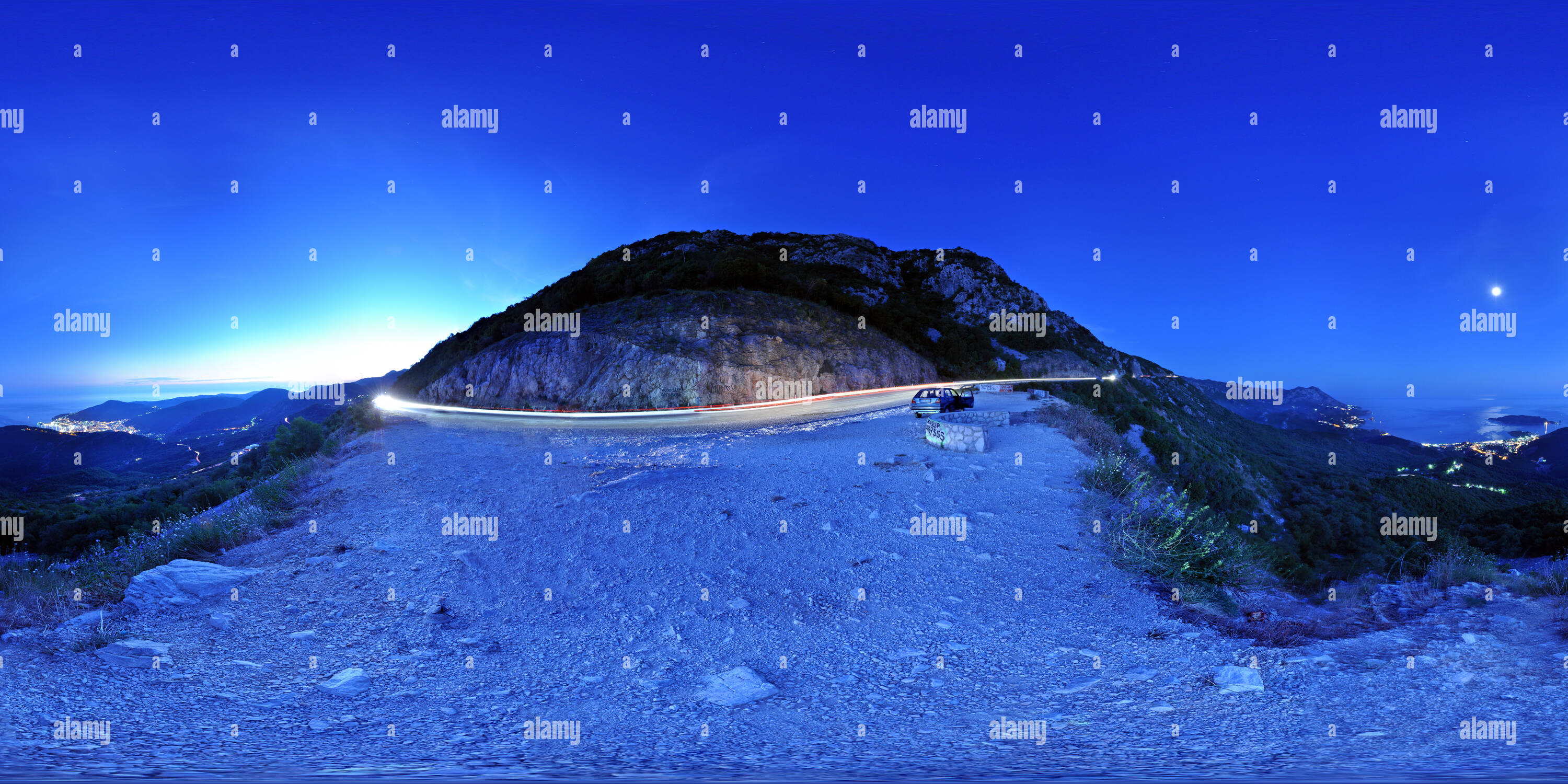 Night view on budva hi-res stock photography and images - Alamy
