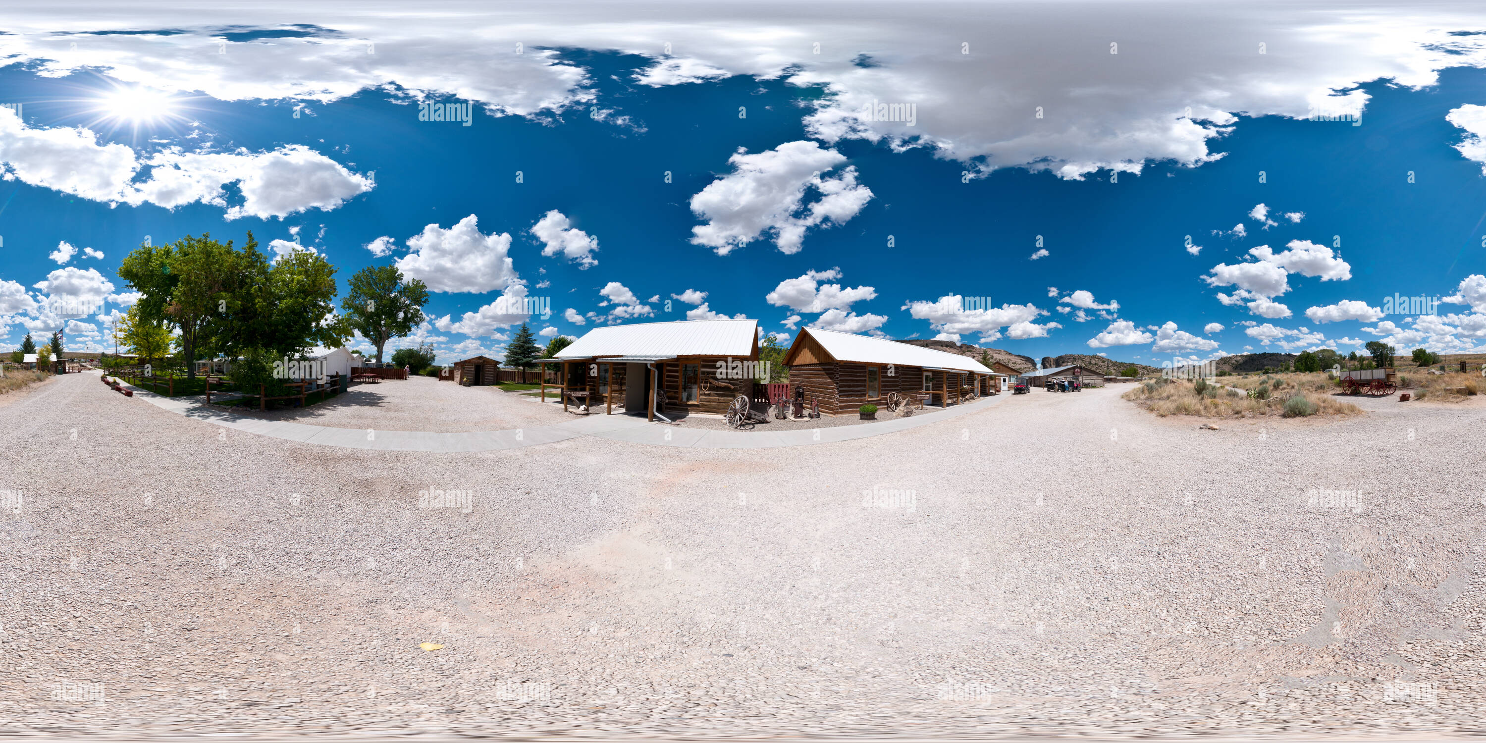 360° view of Martins Cove - Peoples of the Sweetwater museum - Alamy