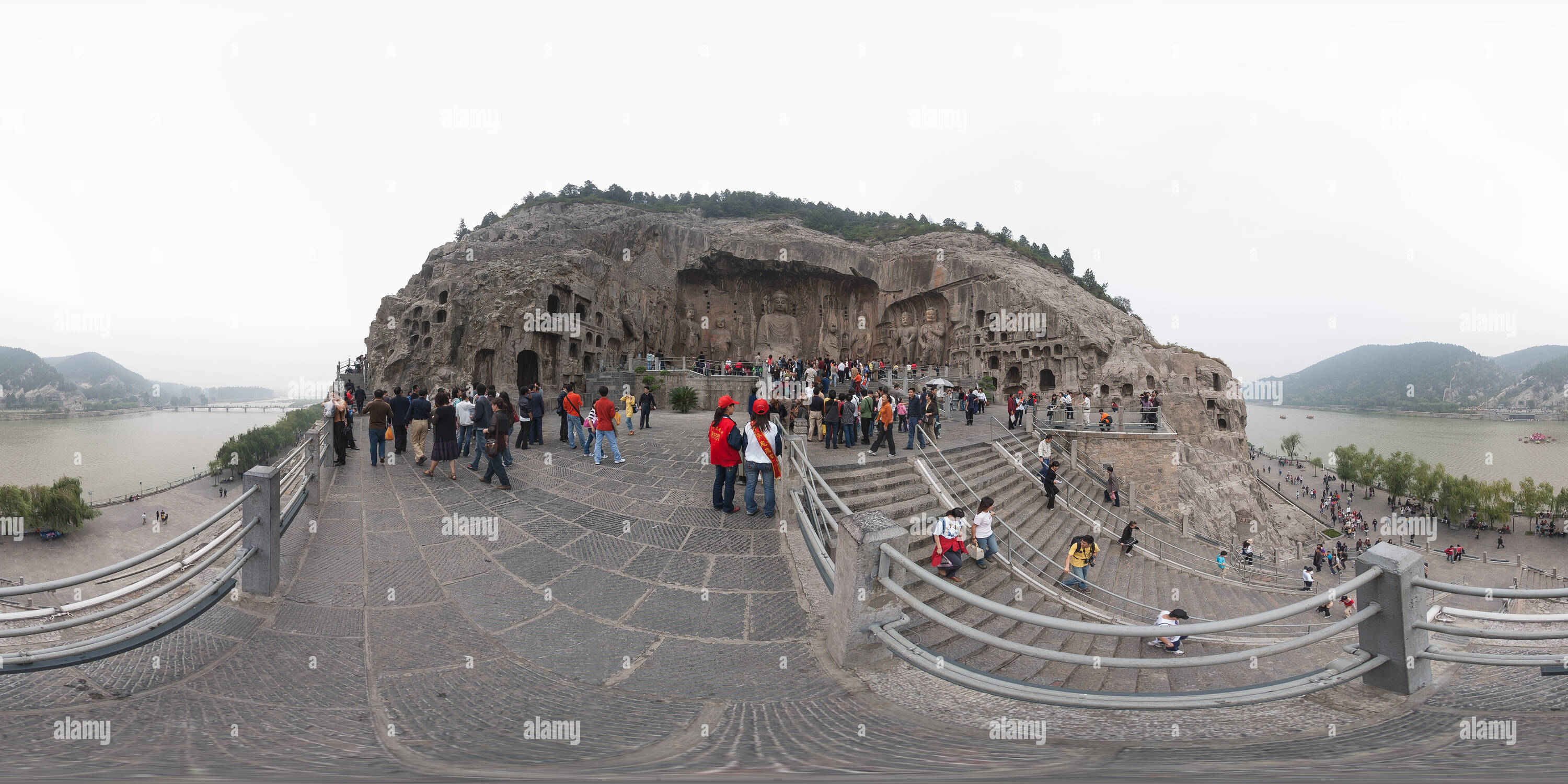 360° view of Longmen Grottoes-1280 Cave -3Panorama - Alamy