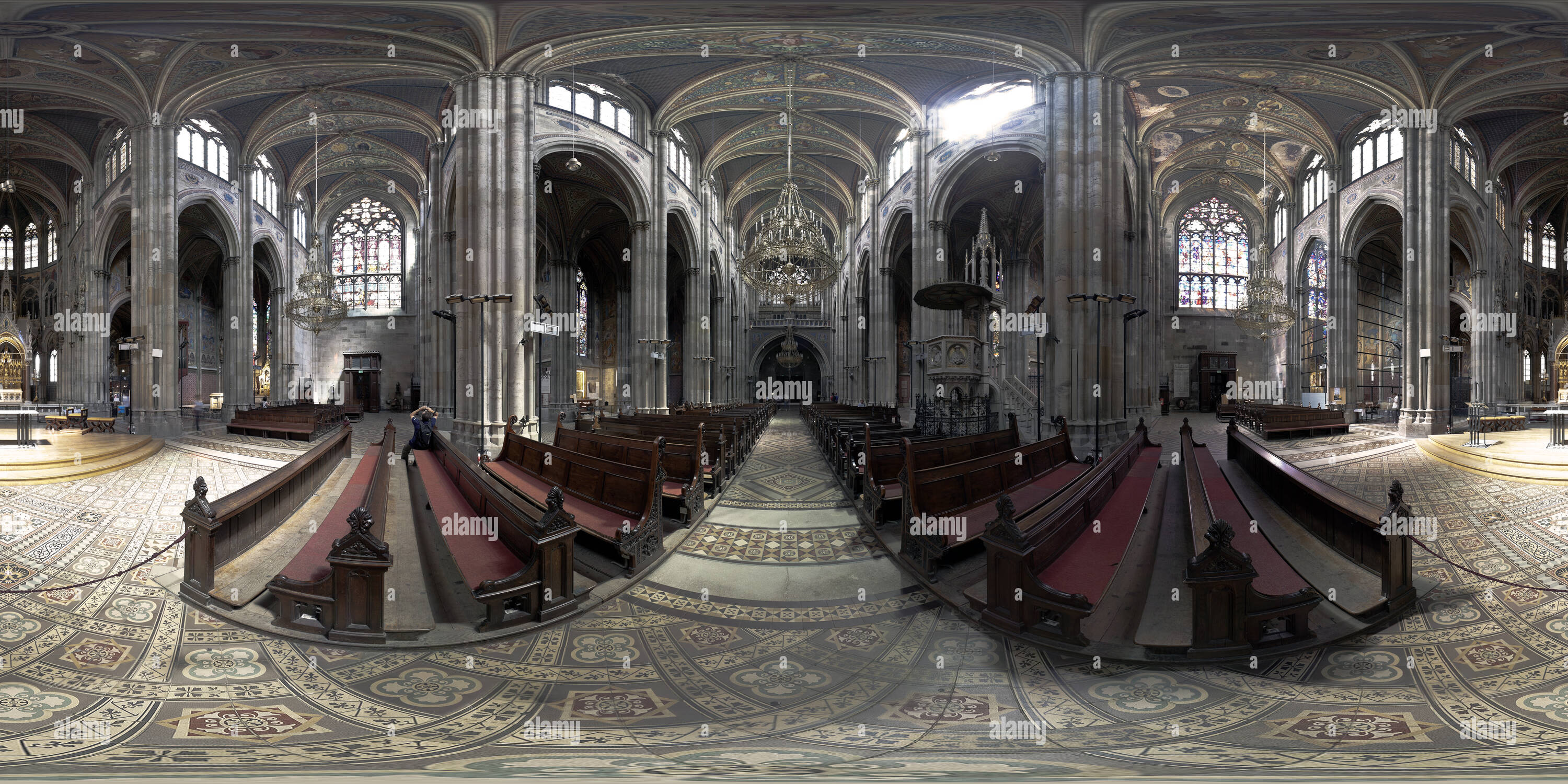 360° view of Vienna - Votivkirche - Alamy