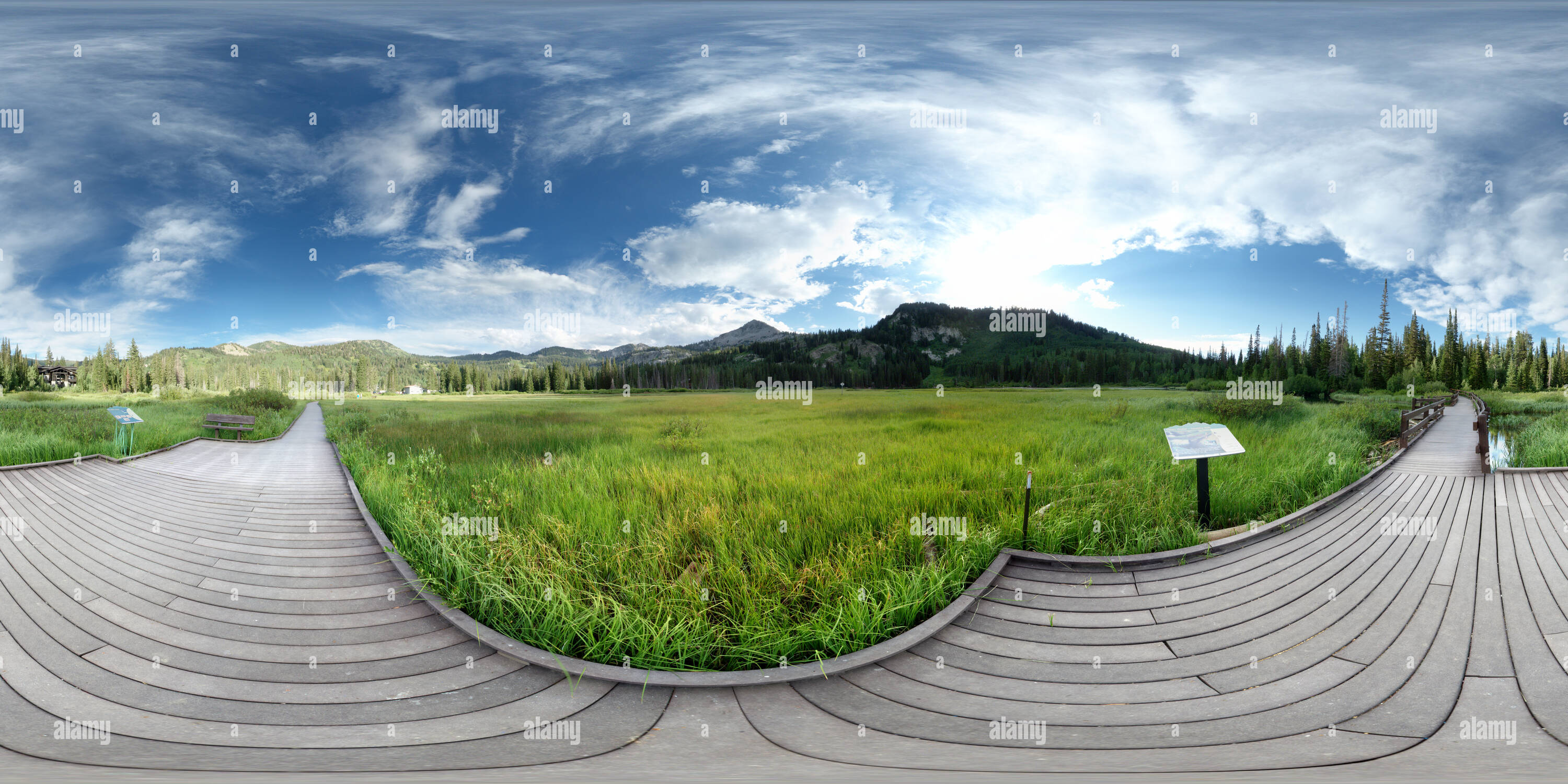 360° view of Silver Lake, Brighton, Utah, USA - Alamy