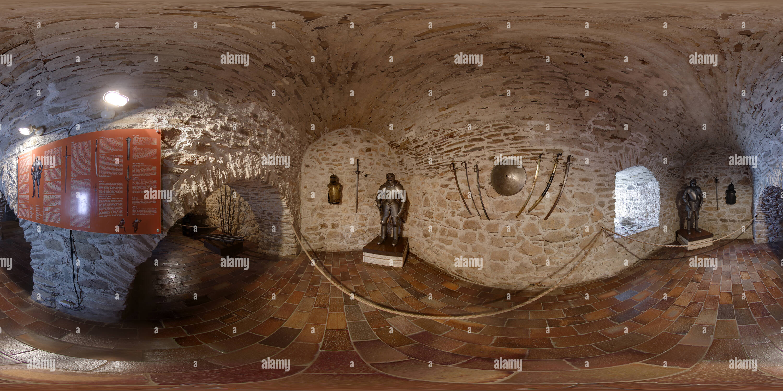 360° view of Spissky hrad castle #2 - Alamy