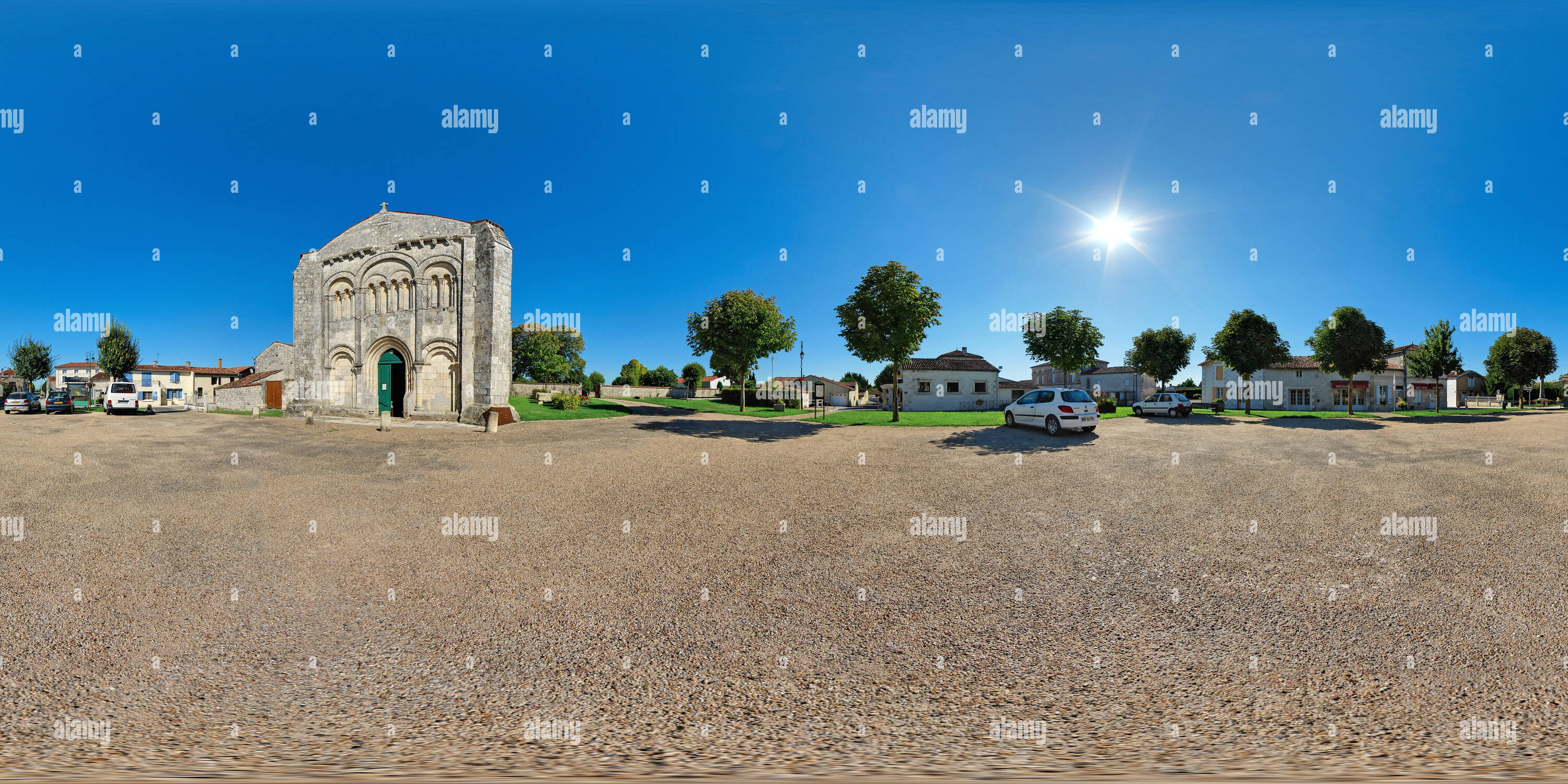 360° view of Eglise de Montils - France - Alamy