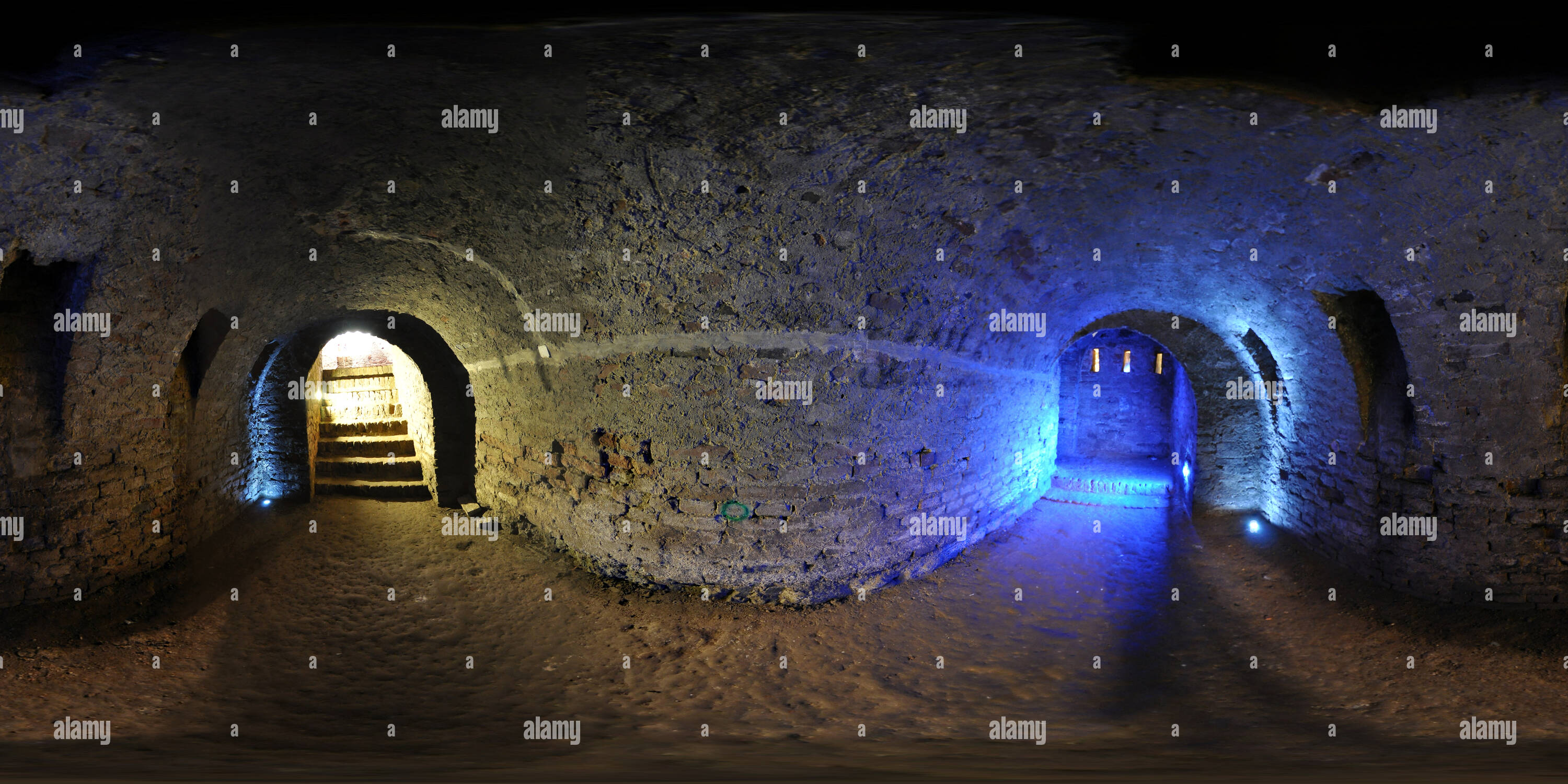 360° view of Petrovaradinska tvrdjava, podzemne vojne galerije - Alamy
