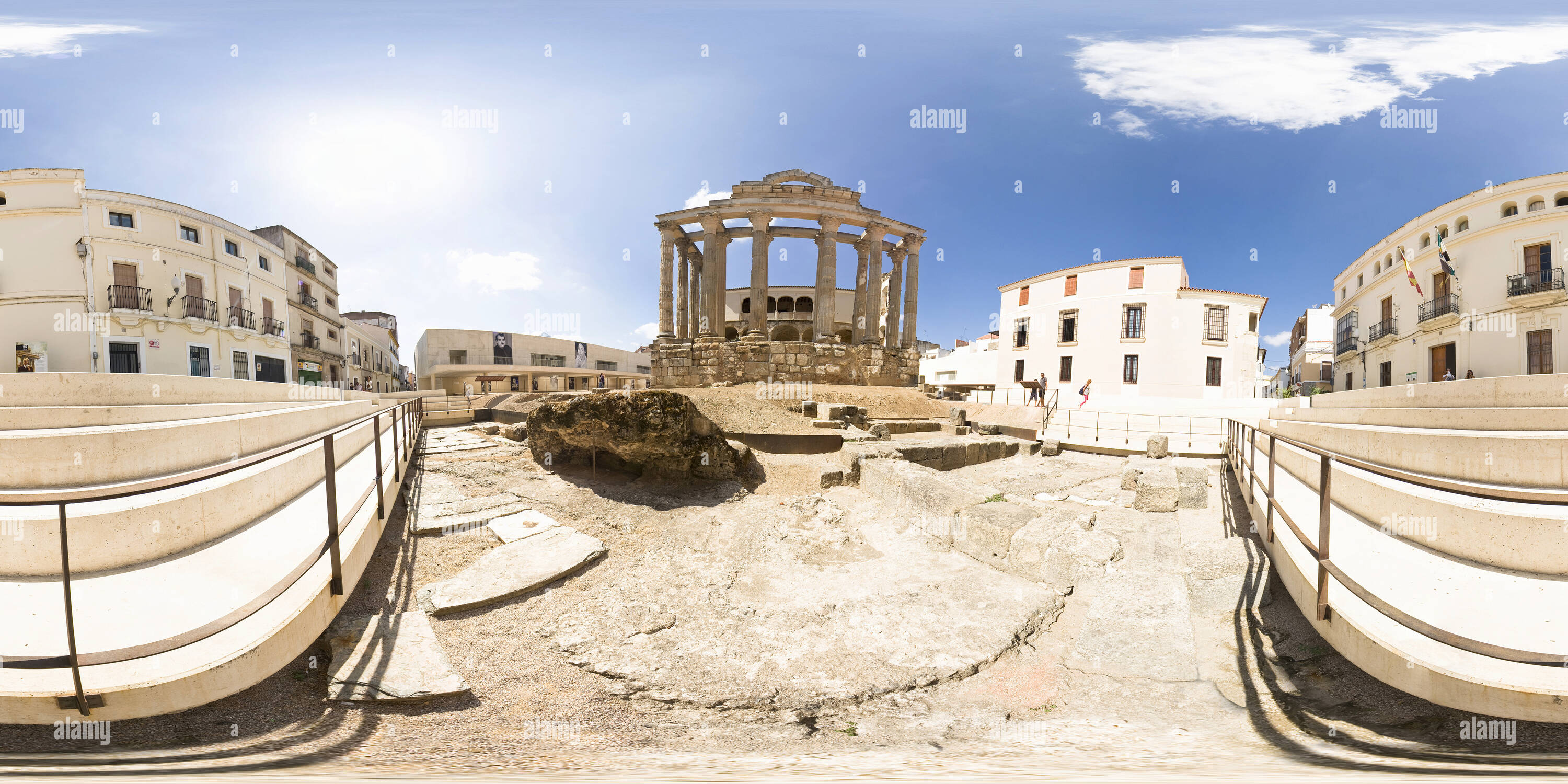 360° view of Temple of Diana - Alamy