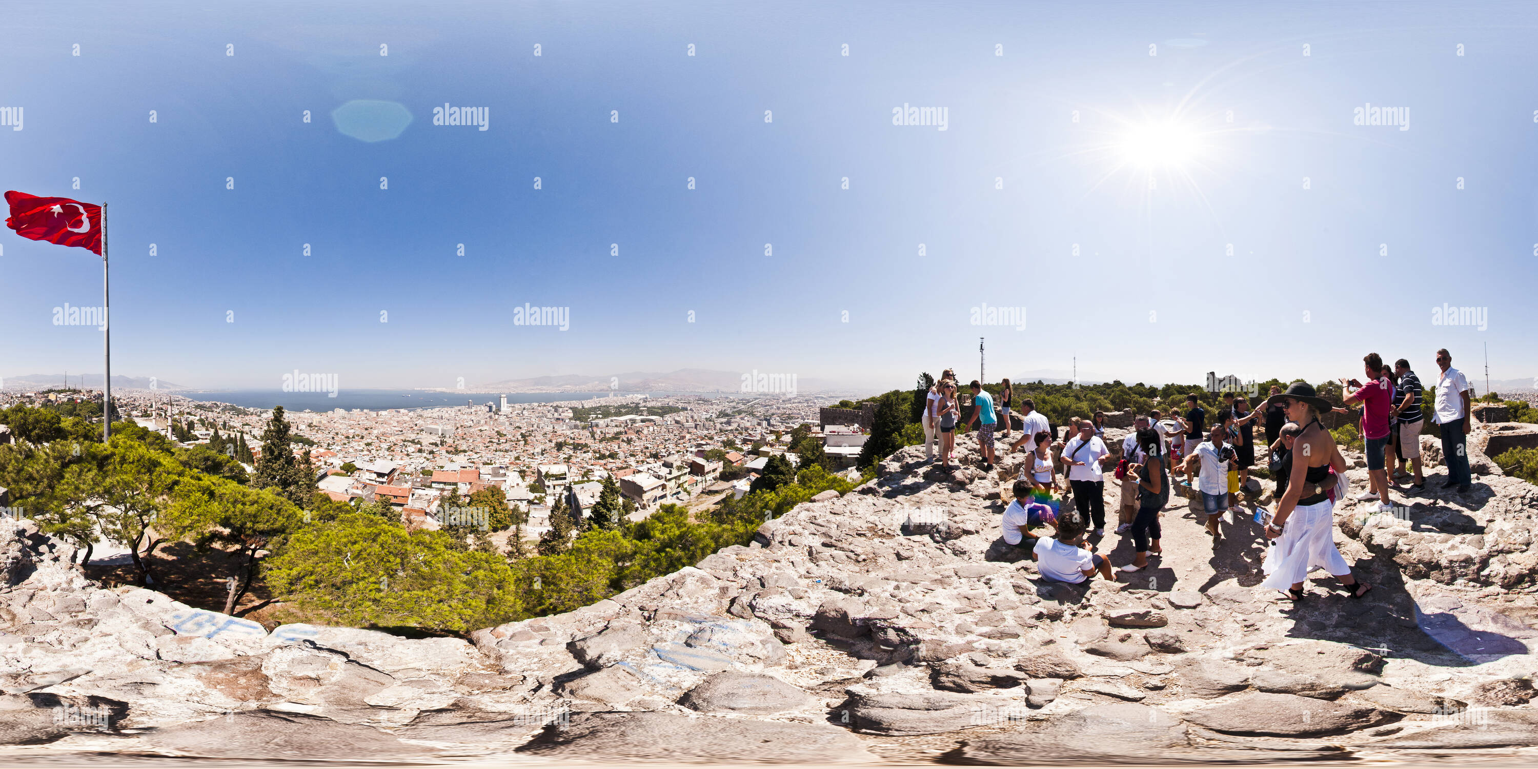 360° view of Izmir - View from the fortress "Kadifekale - Alamy