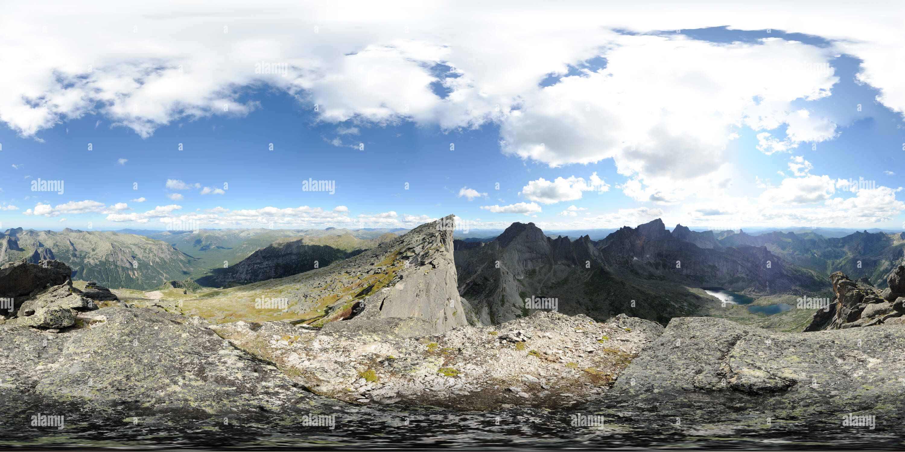 360° view of Ergaki - Dragon's Tooth Peak - Alamy