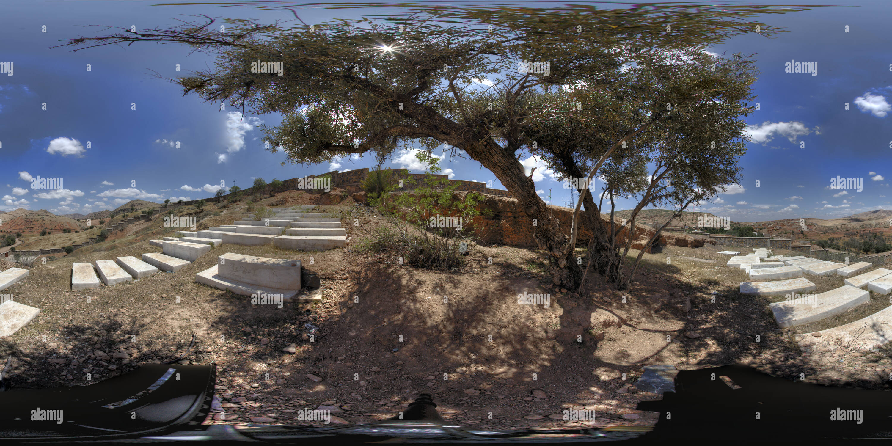 360° view of Bzou Cemetery No. 1 - Alamy