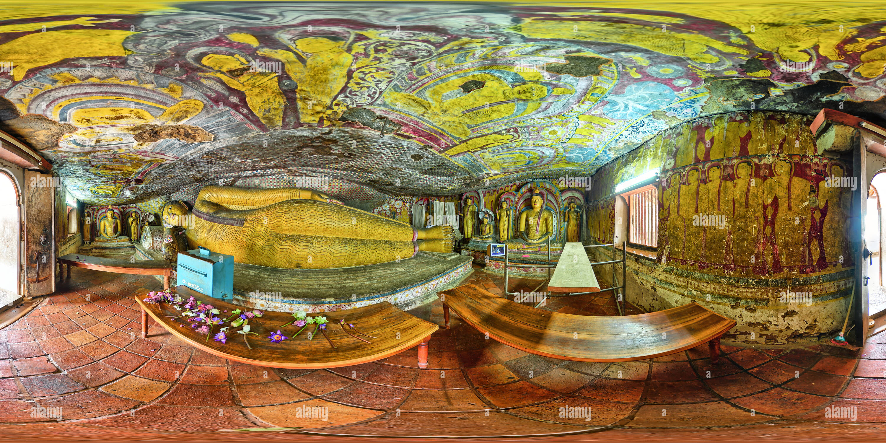 360° view of Dambulla cave temple, fifth cave, Sri lanka - Alamy
