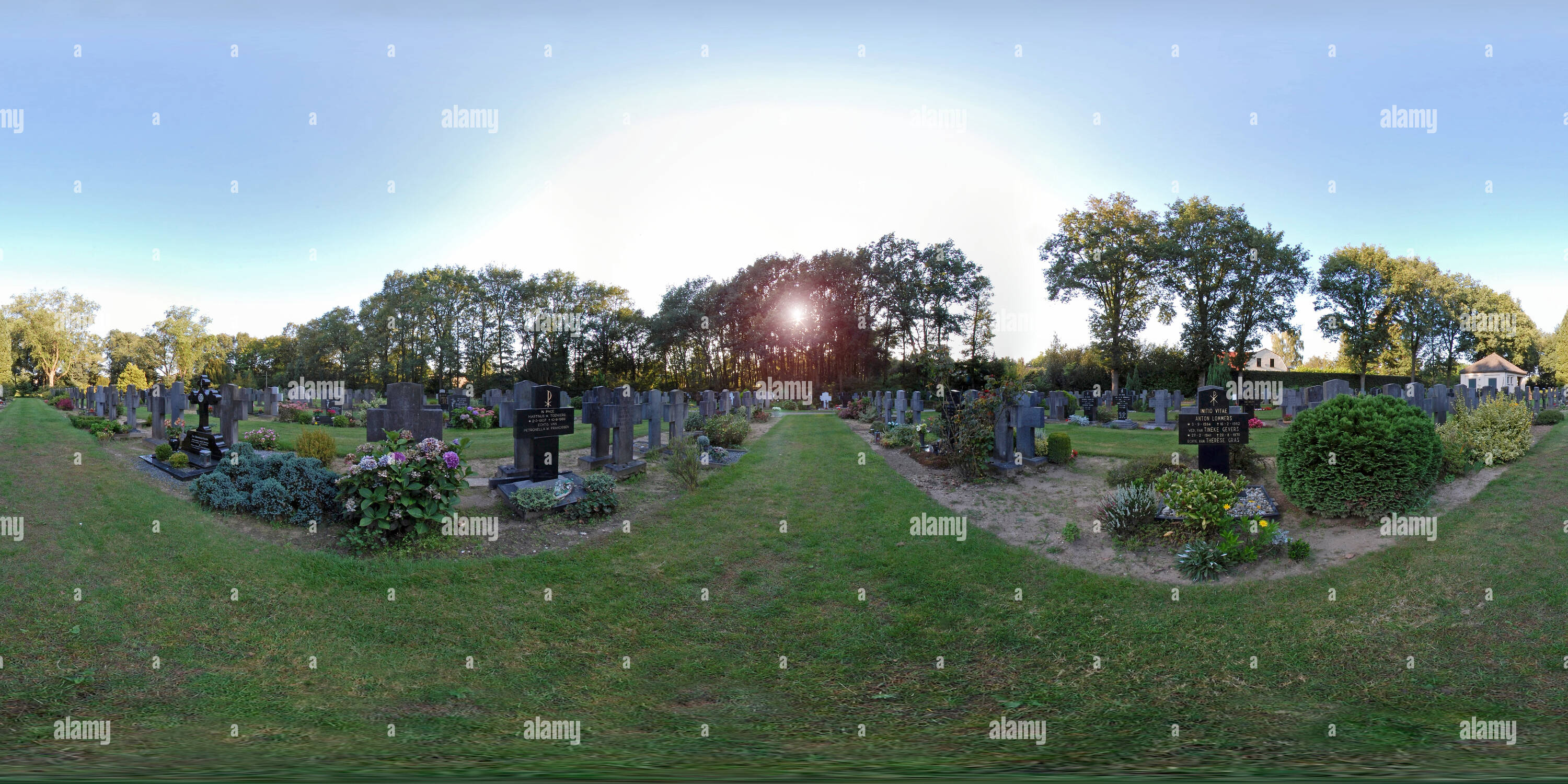 360° view of Graveyard RK Cuijk - Alamy