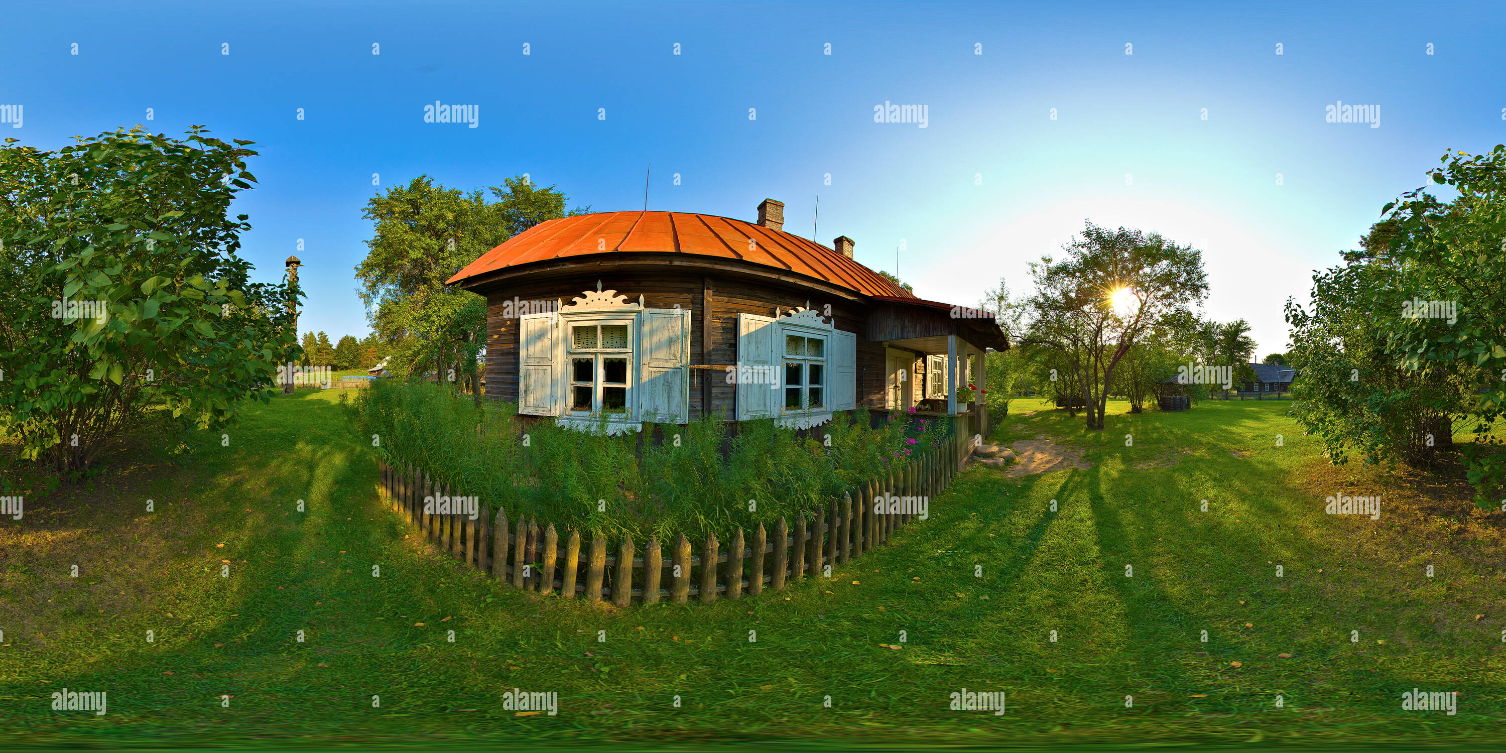 360° view of Marcinkonys ethnography Museum - Alamy