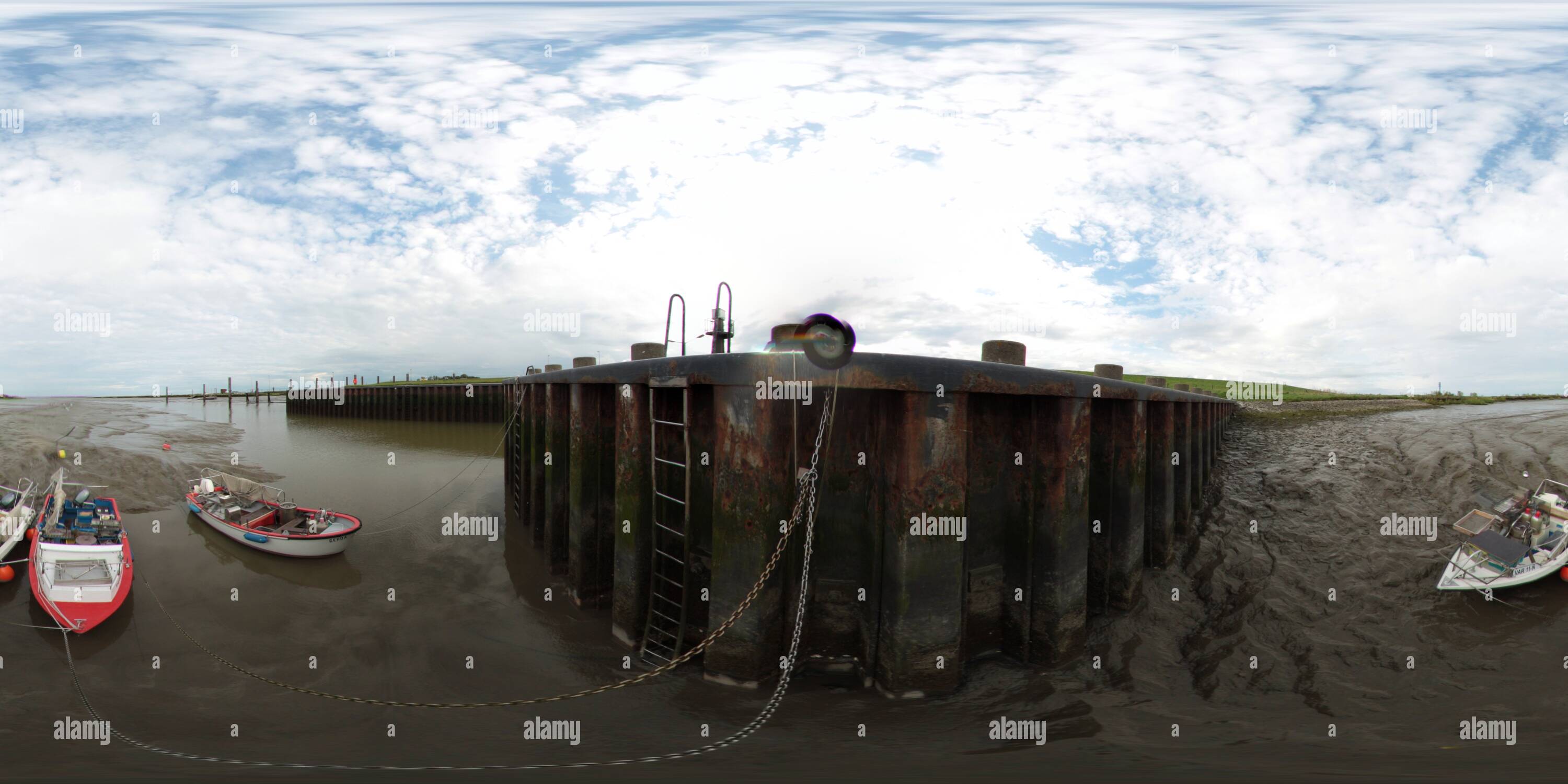 360° view of Jadebusen Varel Schleuse - Alamy