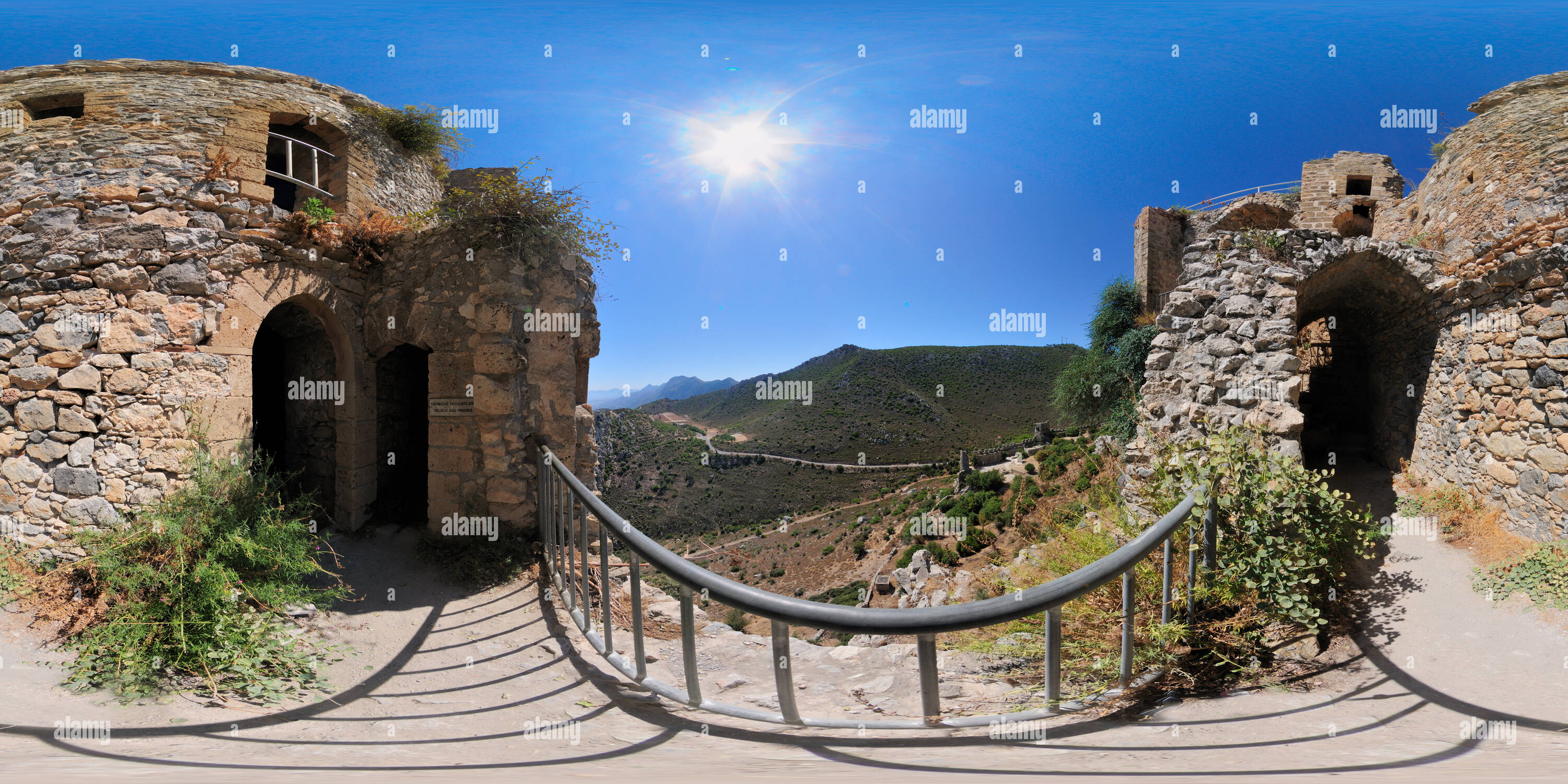 360° view of Monastery of Saint Hilarion - Alamy