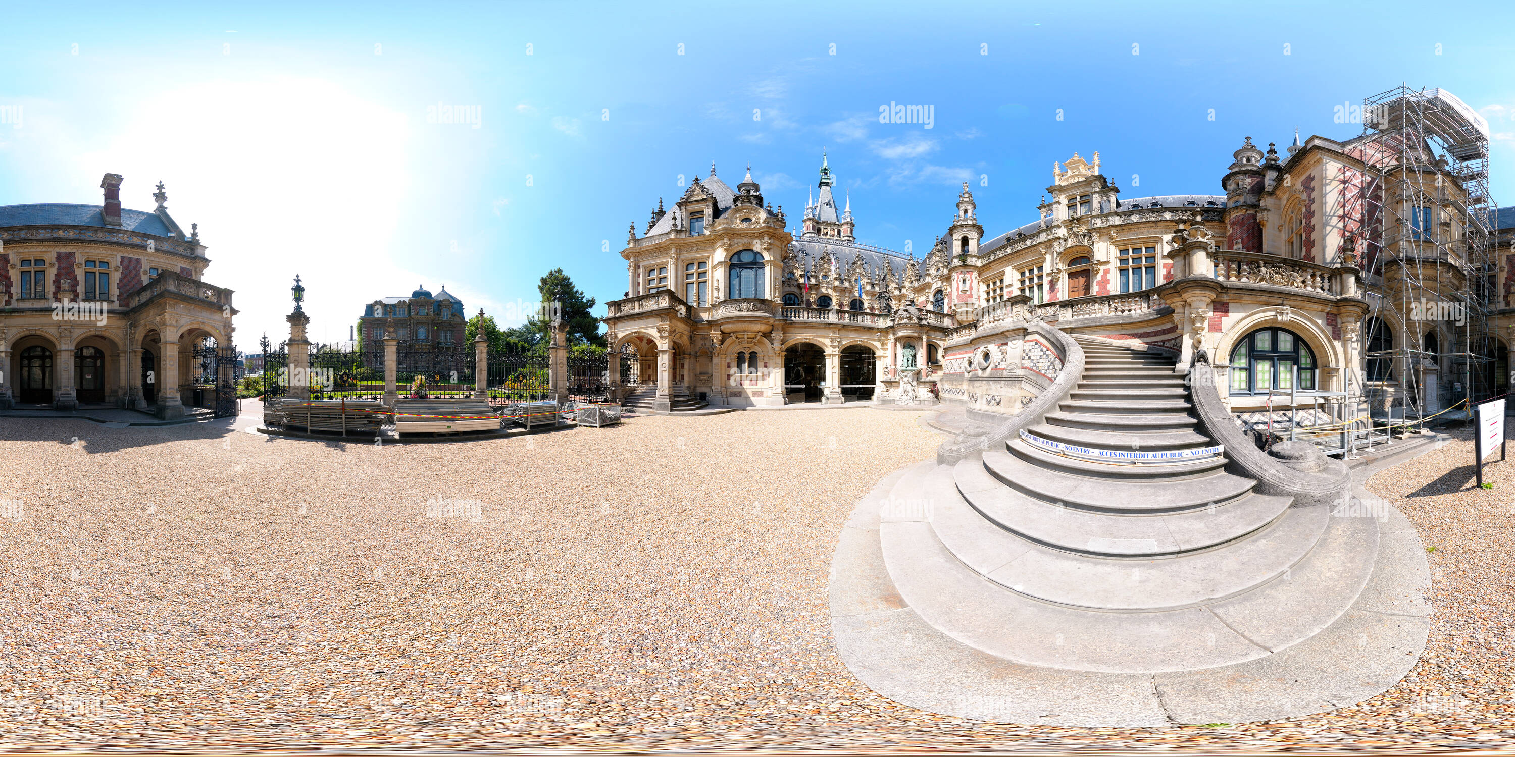 360° view of Palace Of The Benedictine, Fécamp - Alamy