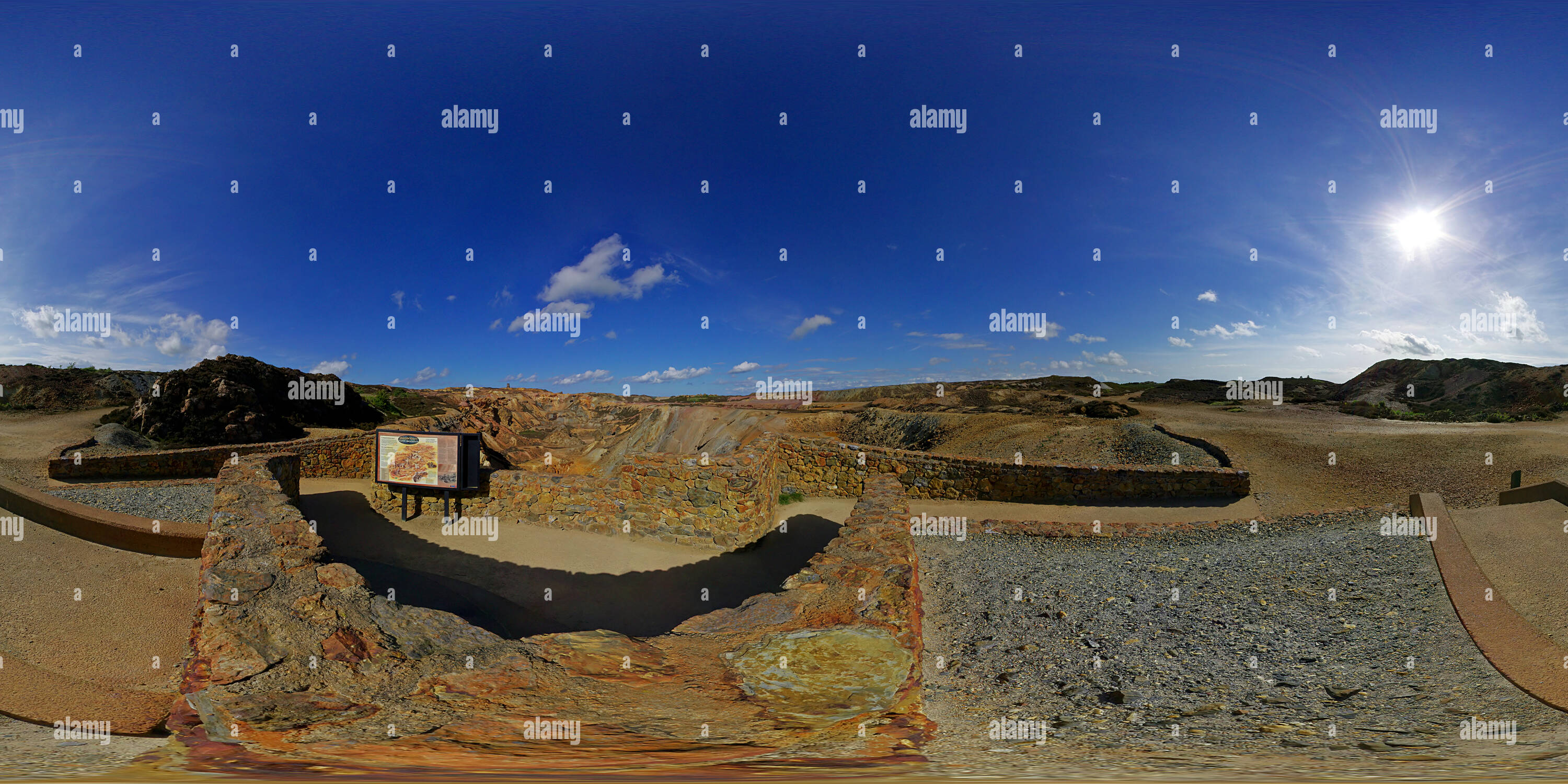 360° view of Copper mine on parys mountain - Alamy