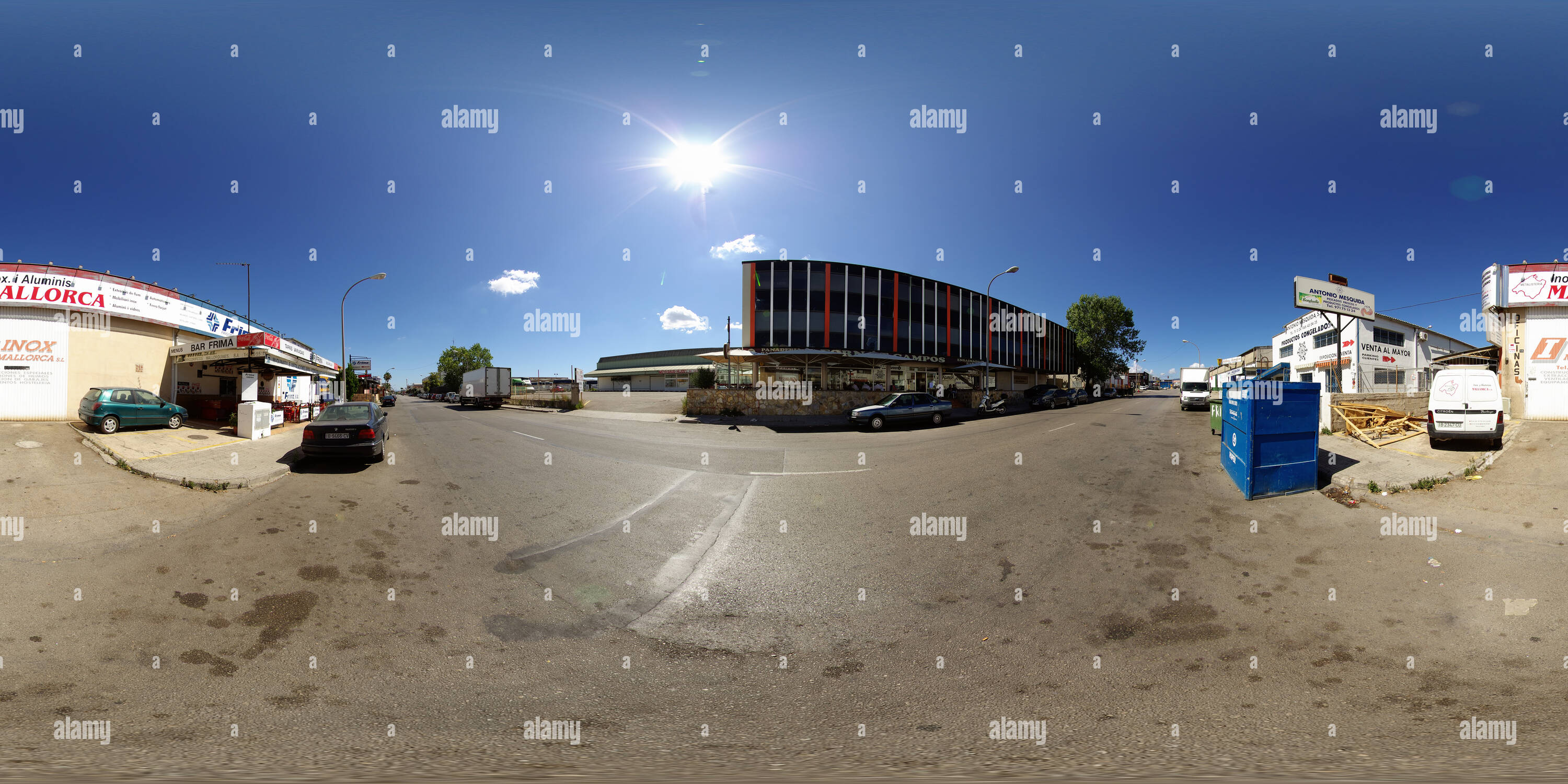 360° view of Son Castello Business Area - Alamy