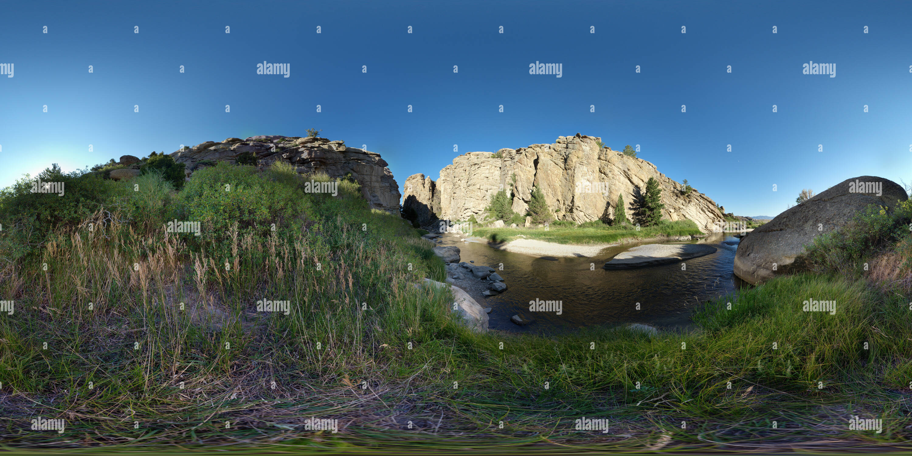 360° view of Devil's Gate, Wyoming, USA - Alamy