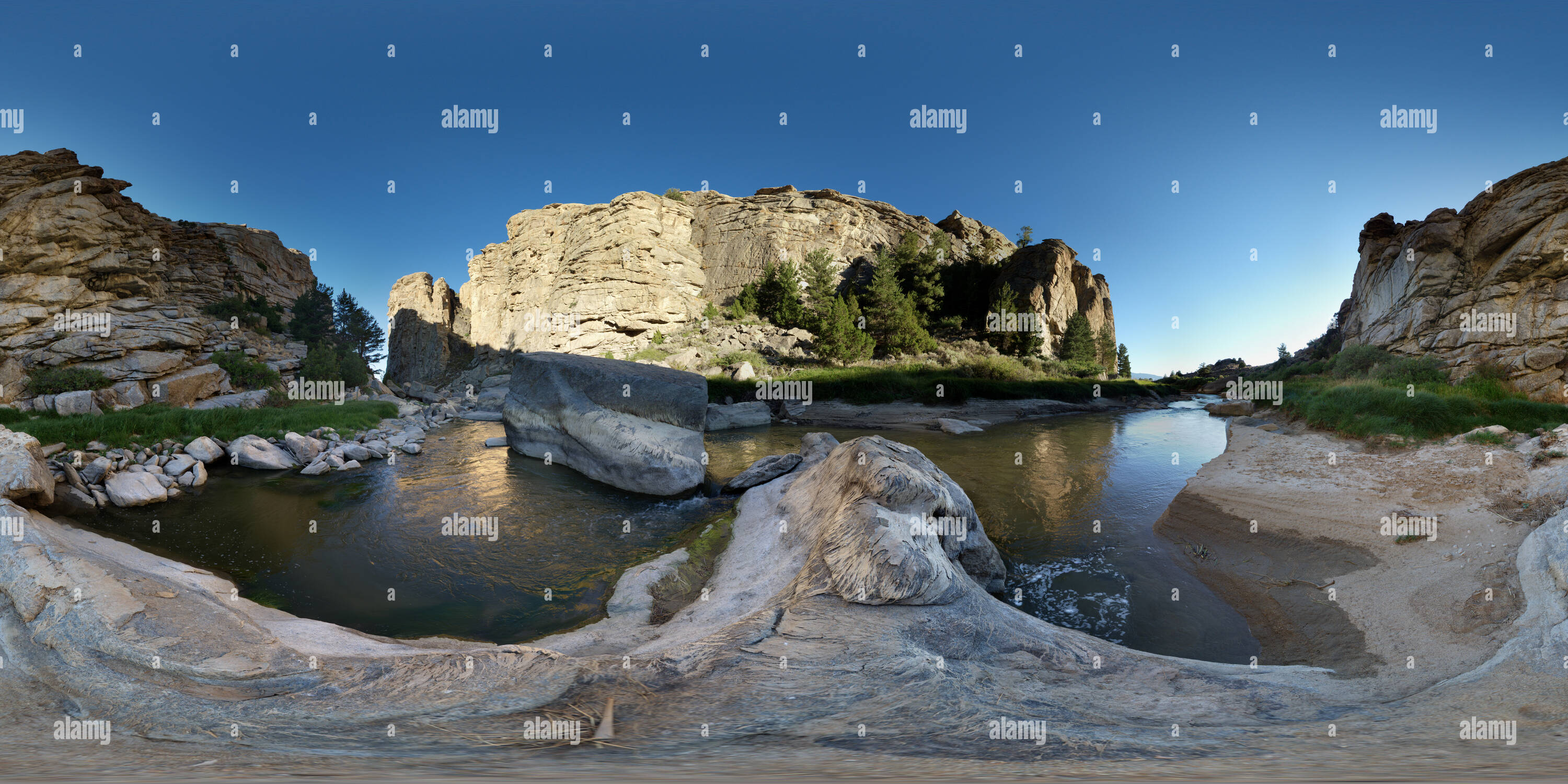 360° view of Devil's Gate, Wyoming, USA - Alamy
