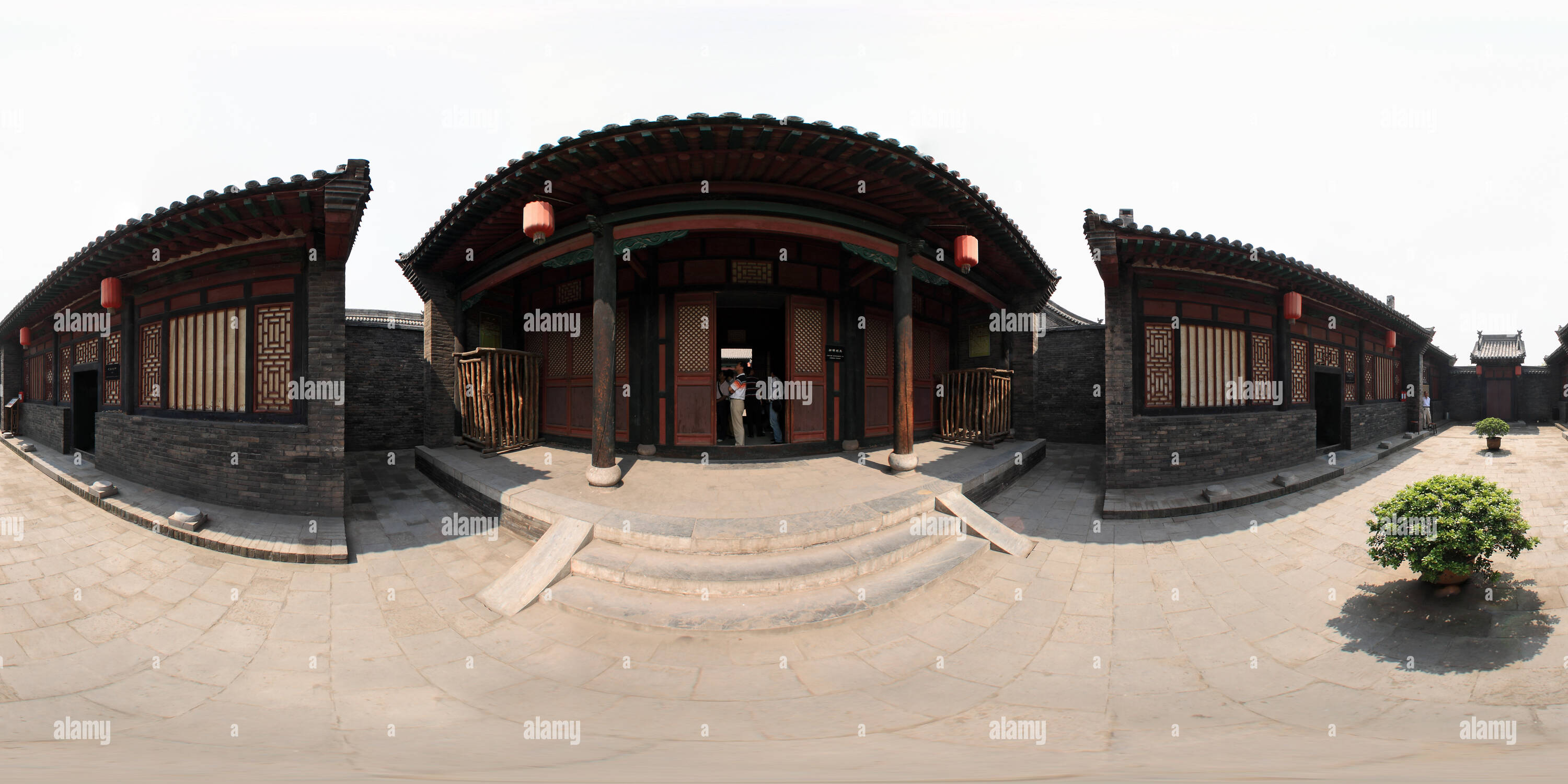 360° view of Pingyao County of Sichuan - Dubu Hall(The Ancient City of ...