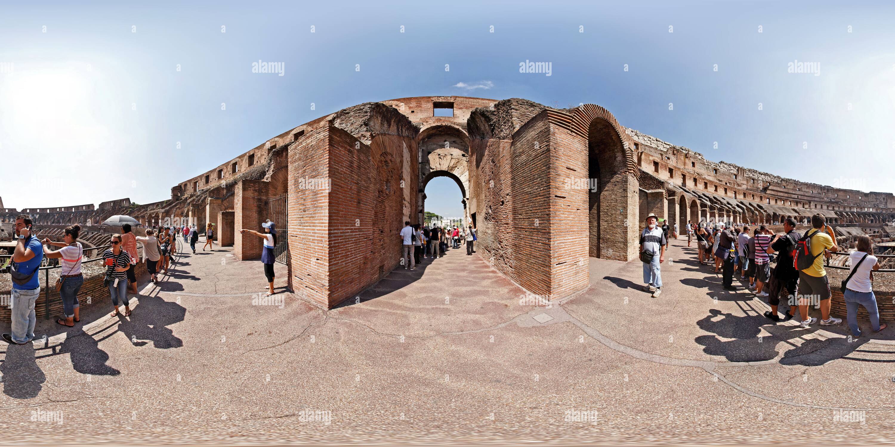 360° view of Roma, Colloseum, Amphitheatrum Flavium, Inside View II - Alamy