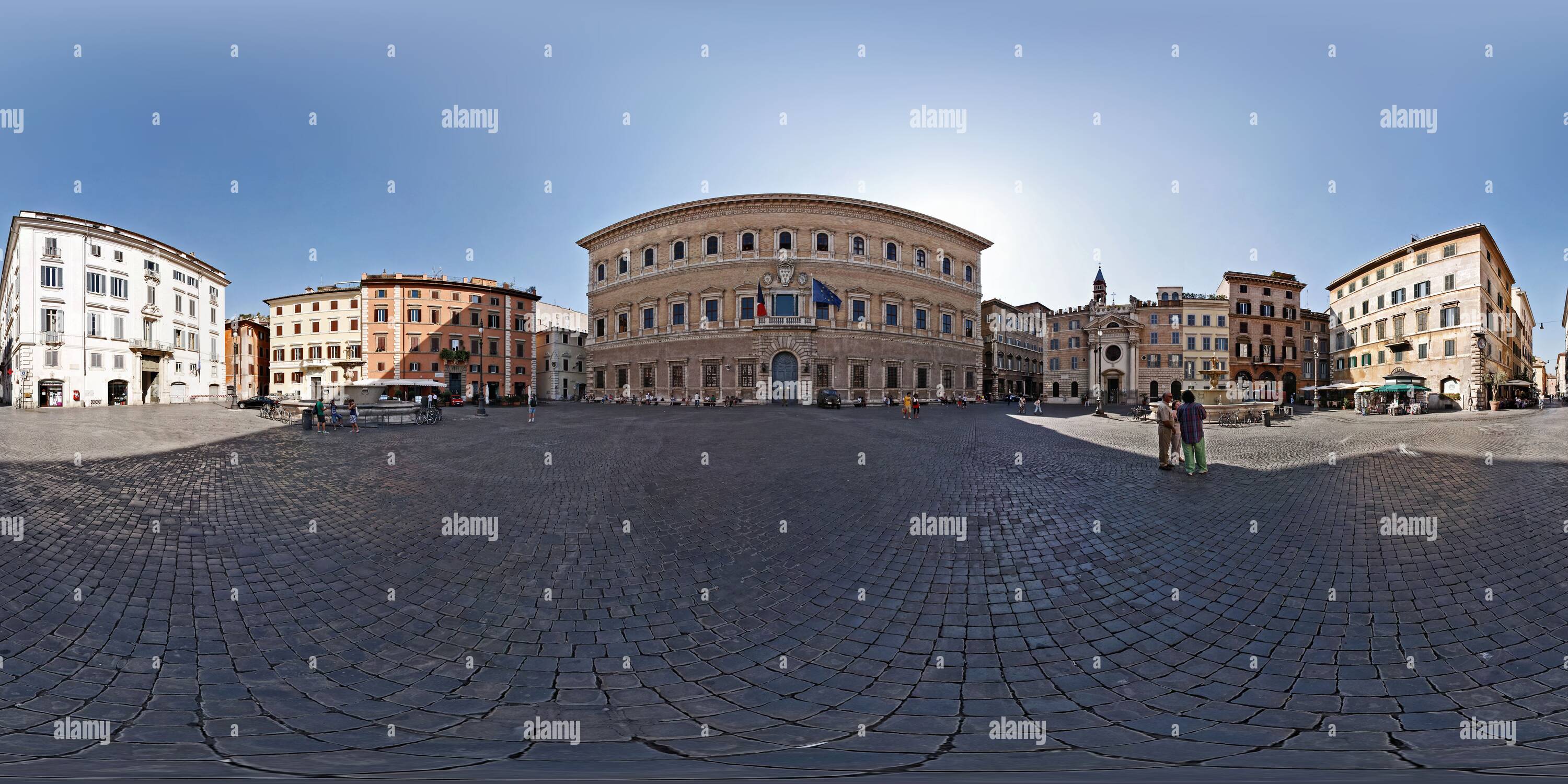 360° view of Roma, Palazzo Farnese - Alamy