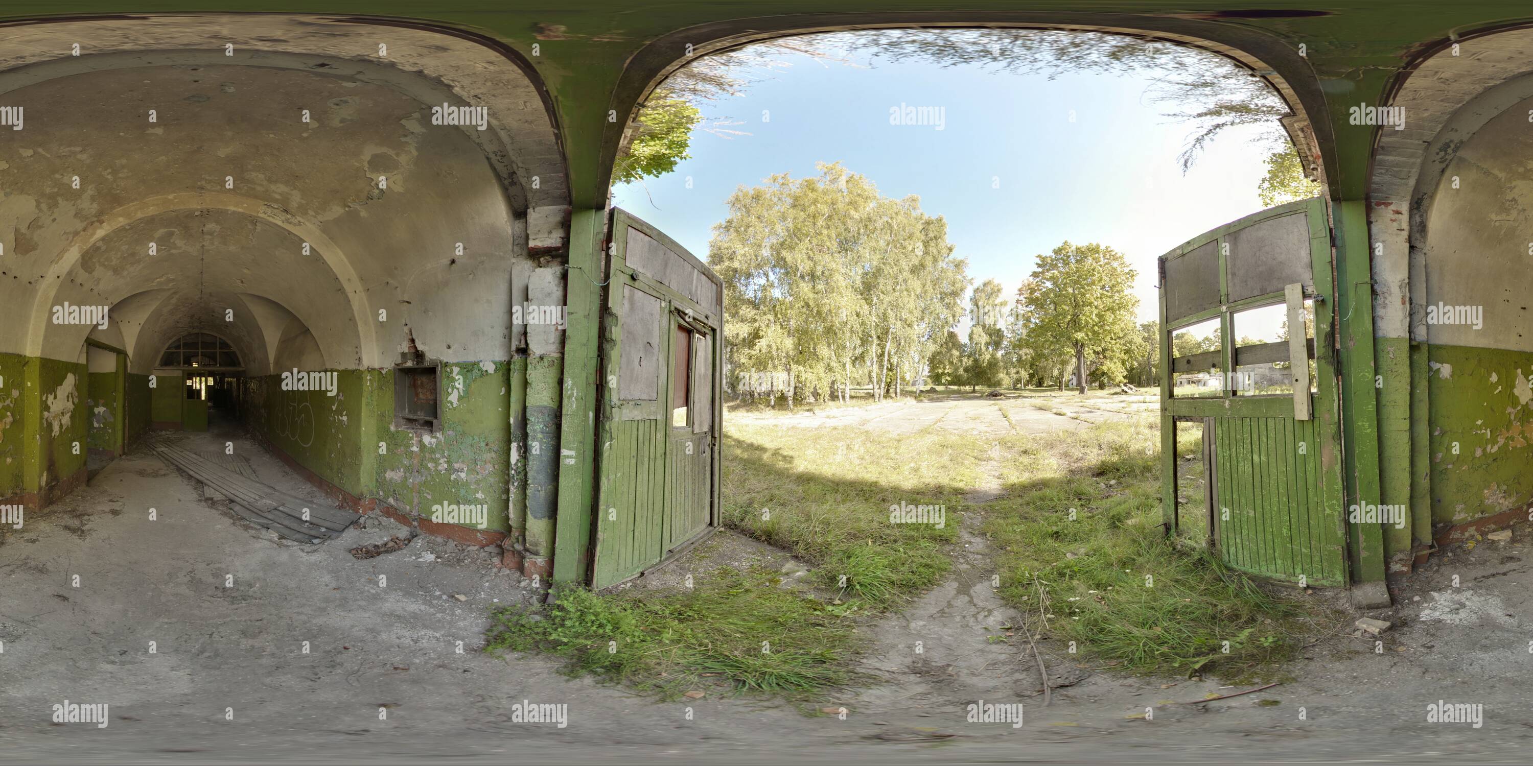 360° view of Daugavgriva Fortress - soviet army barracks - Alamy
