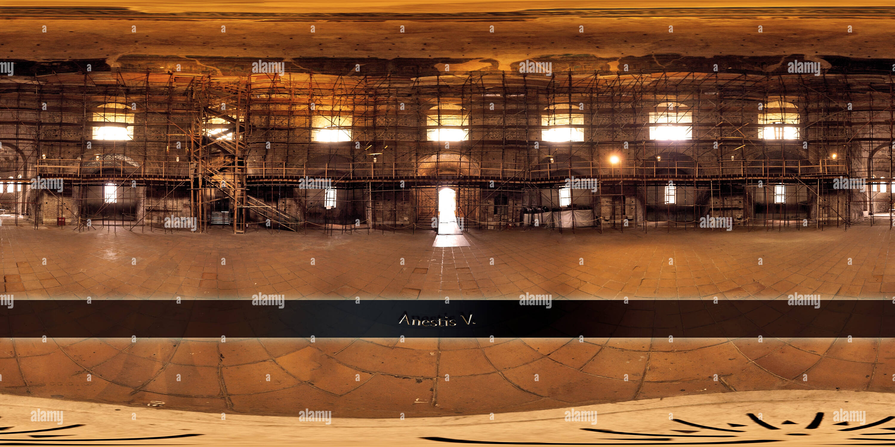 360° view of Rotunda of Galerius (Agios Georgios - Alamy