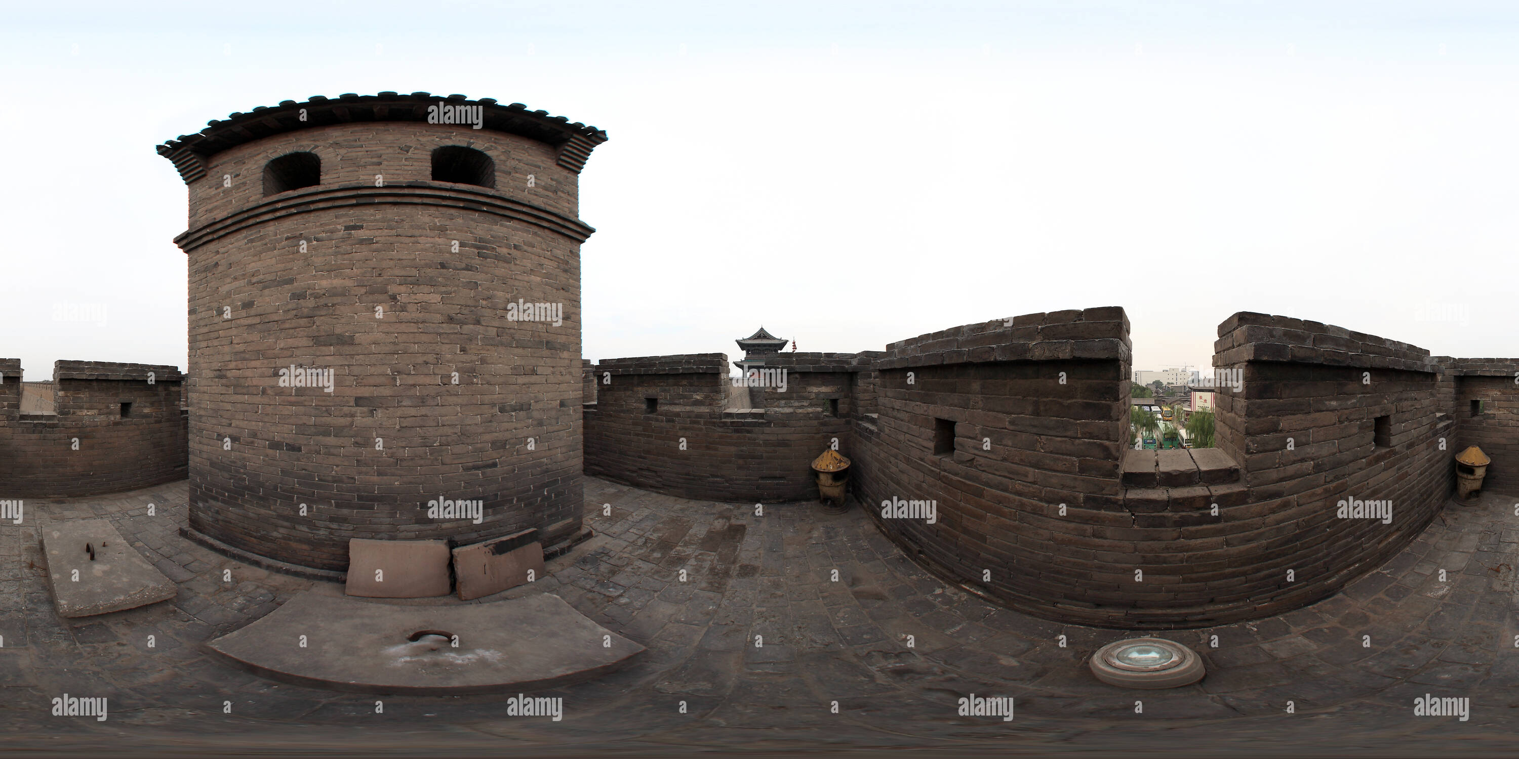 360° view of Pingyao Ancient City - Yongding Gate "on the West Gate."-5 ...