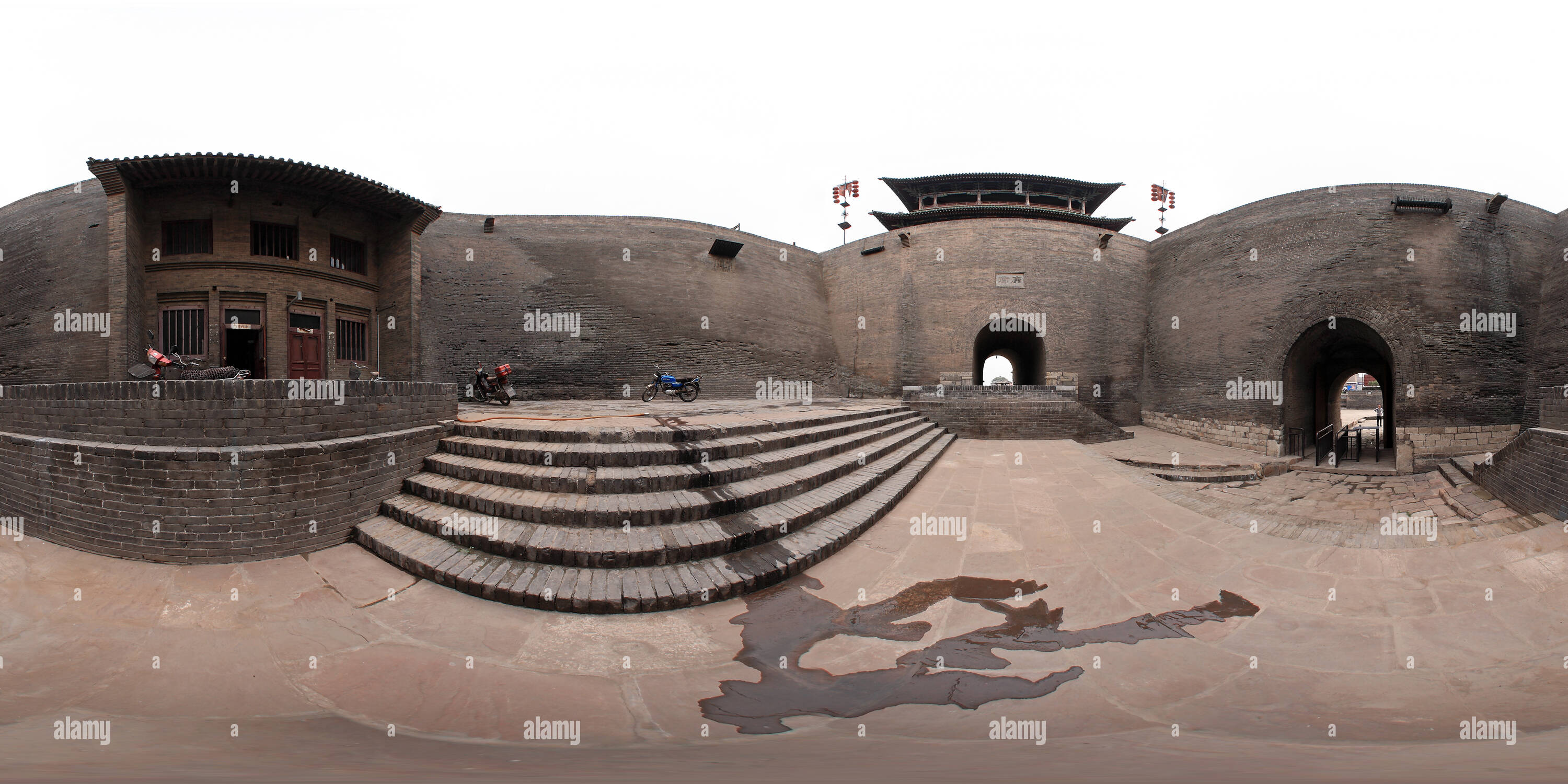 360° view of Pingyao Ancient City - Yongding Gate "on the West Gate."-4 ...