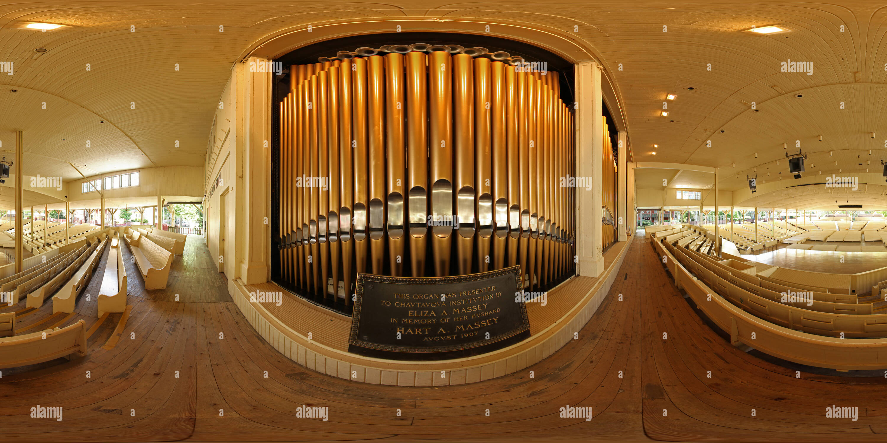 360° view of Massey Memorial Organ, Dedication Plaque - Alamy