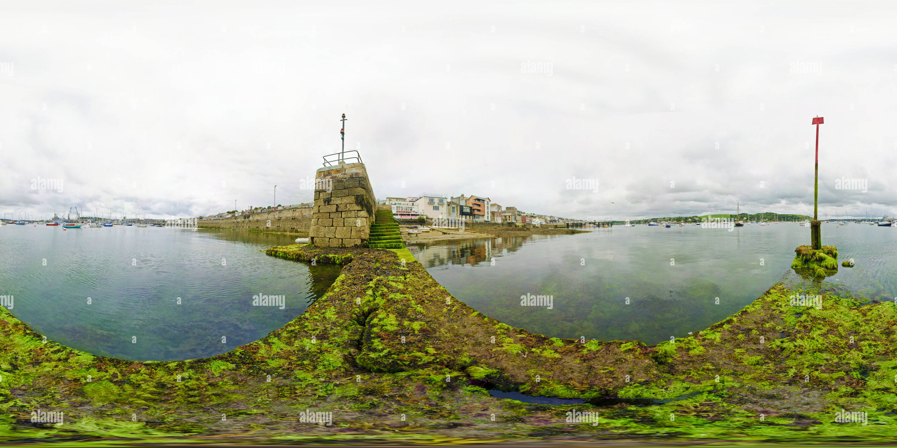 360° view of Pier at the Falmouth, England - Alamy