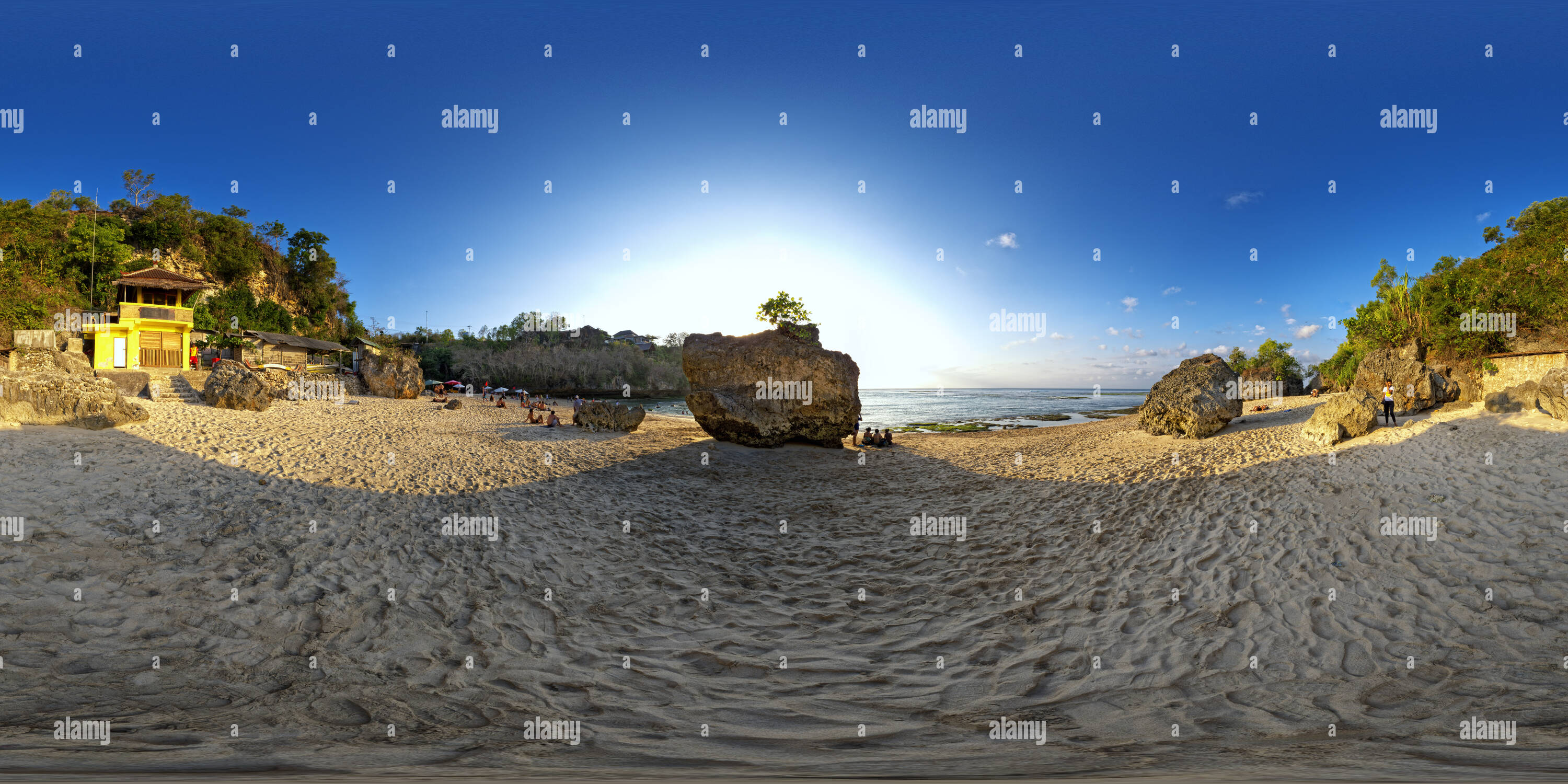 360° view of Padang Padang Beach - Alamy