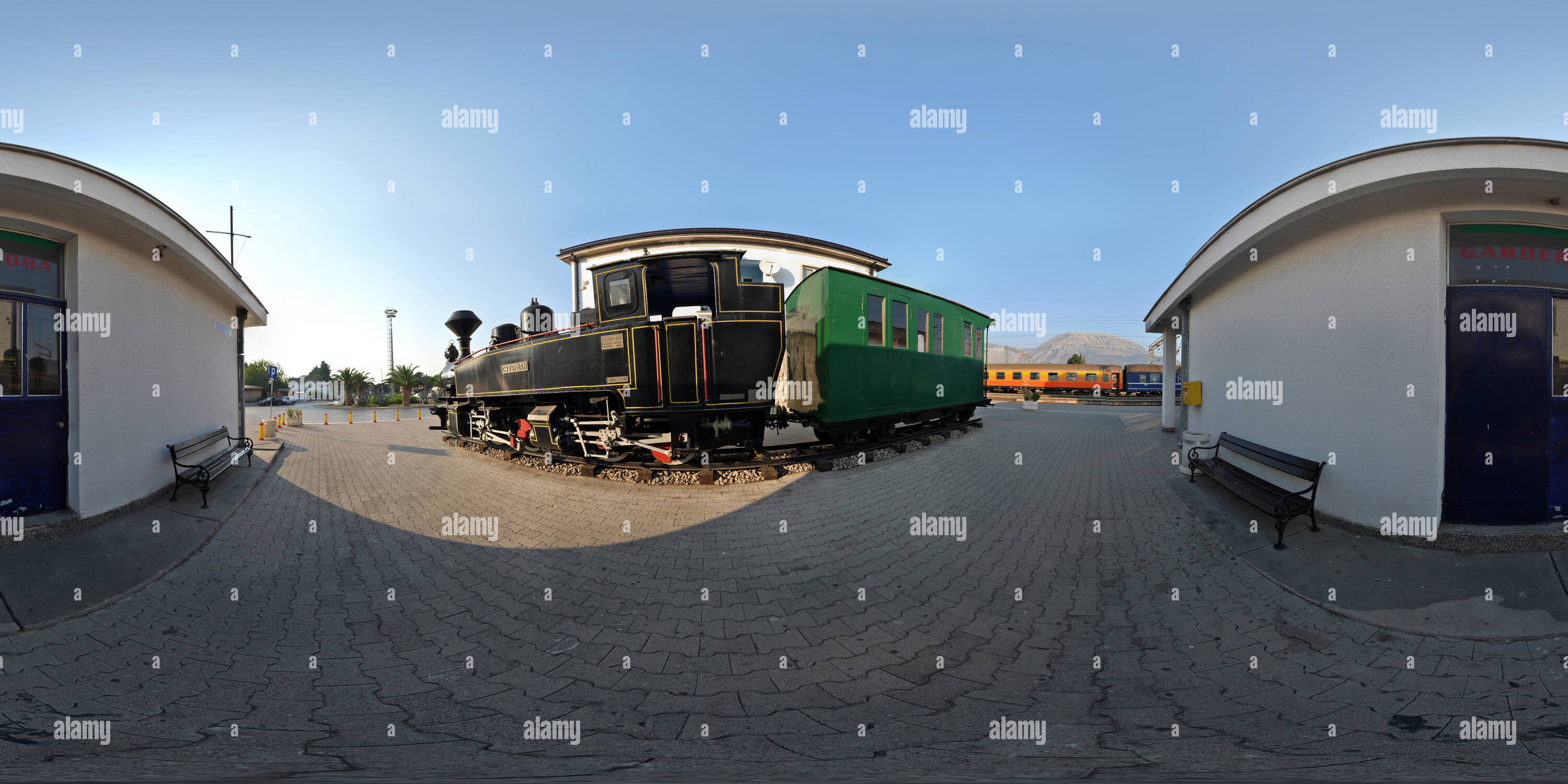 360° view of Steam Locomotive "Sutorman" On Bar Train Station - Alamy