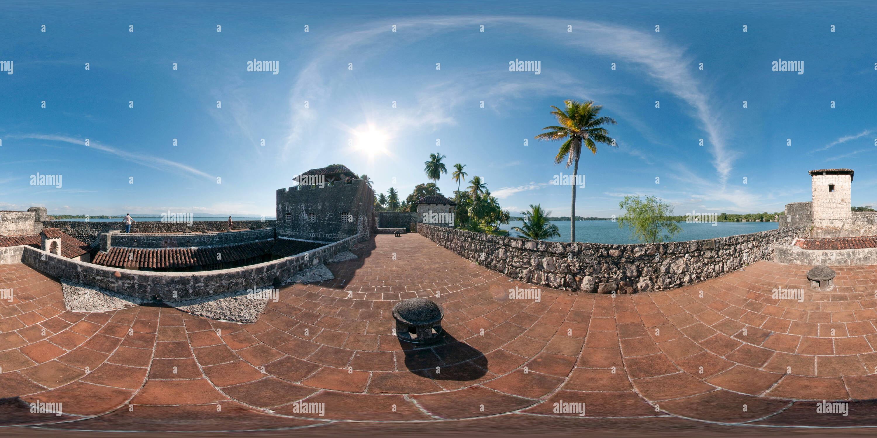 360° view of San Felipe Castle, Guatemala - Alamy