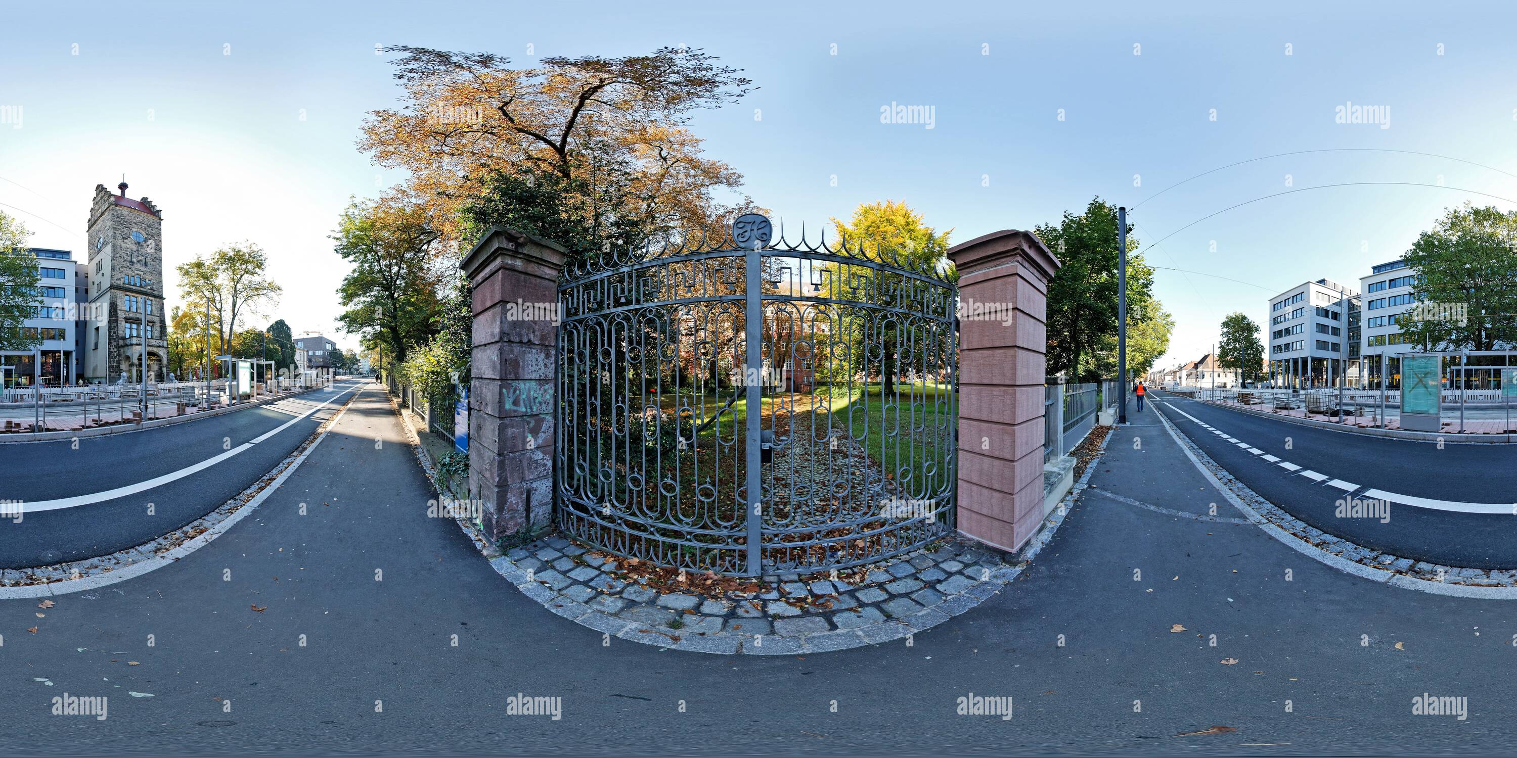 360° view of Keplerpark and Herder Publishing House, Freiburg - Alamy