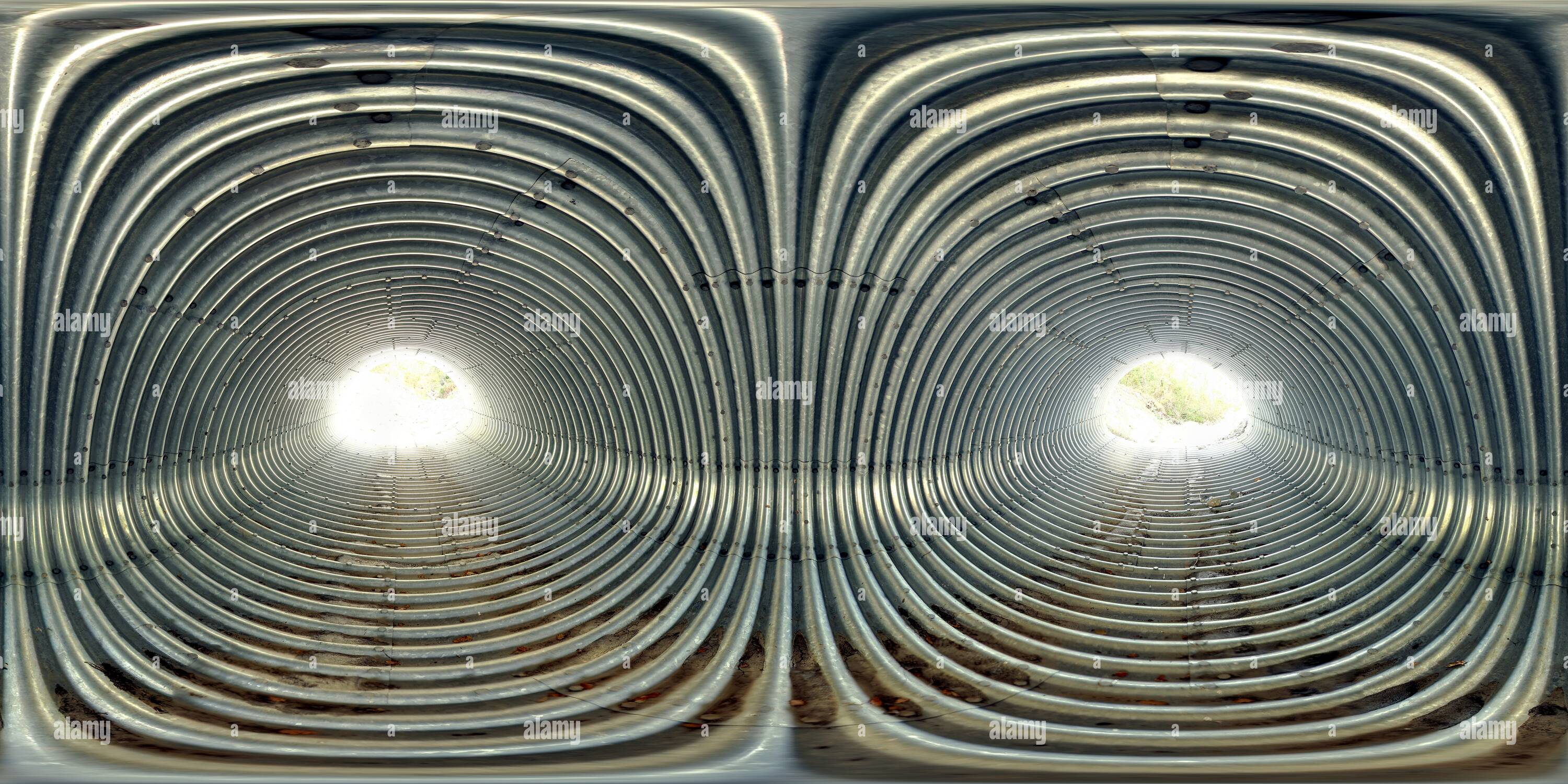 360° view of The new steel culvert - Alamy