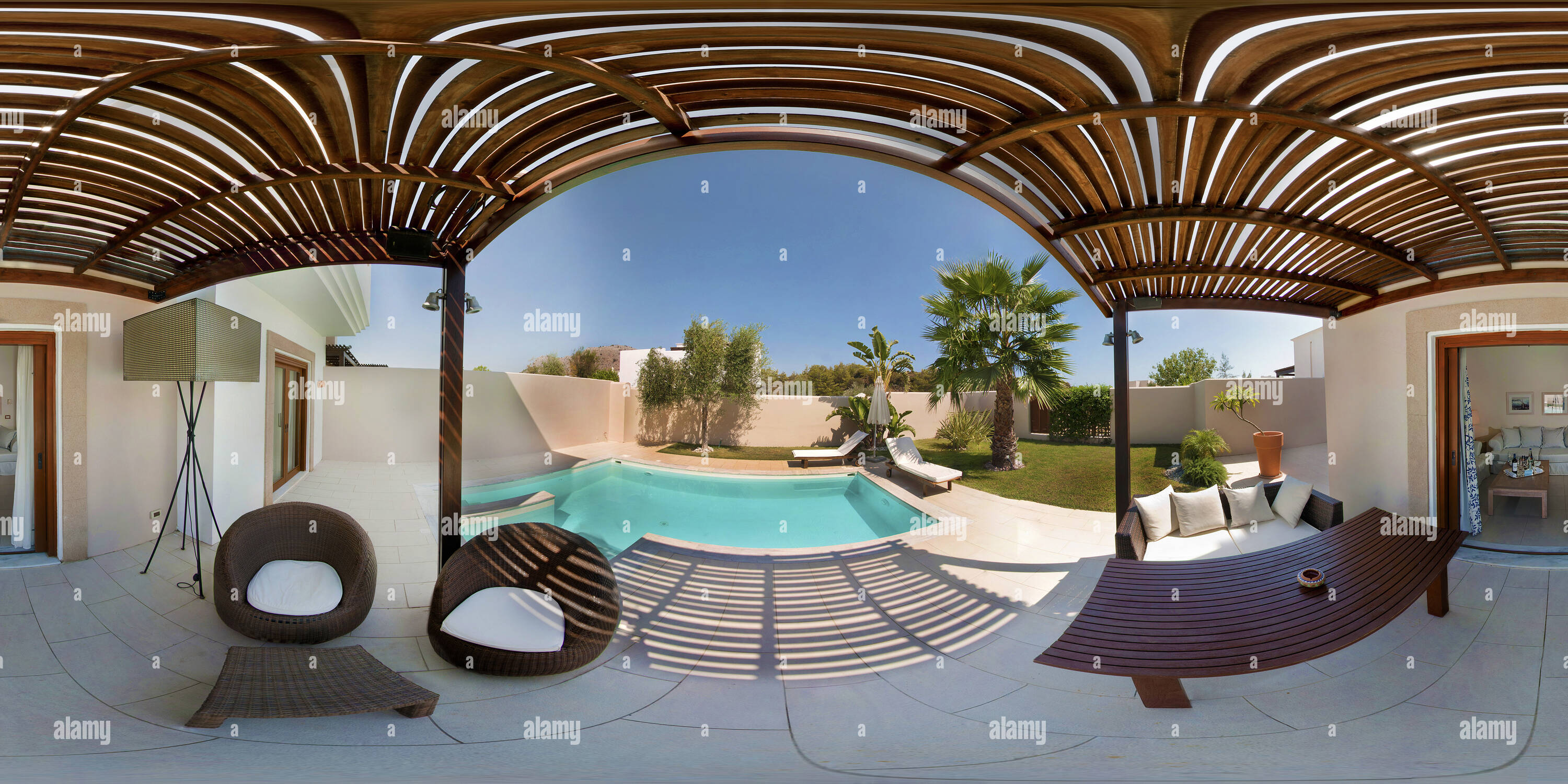 360° view of suite pool outside - Alamy